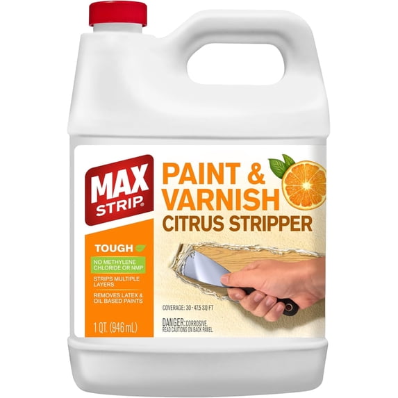 MAX Strip, Paint & Varnish Citrus Stripper, 32oz, Suitable for Multiple ...