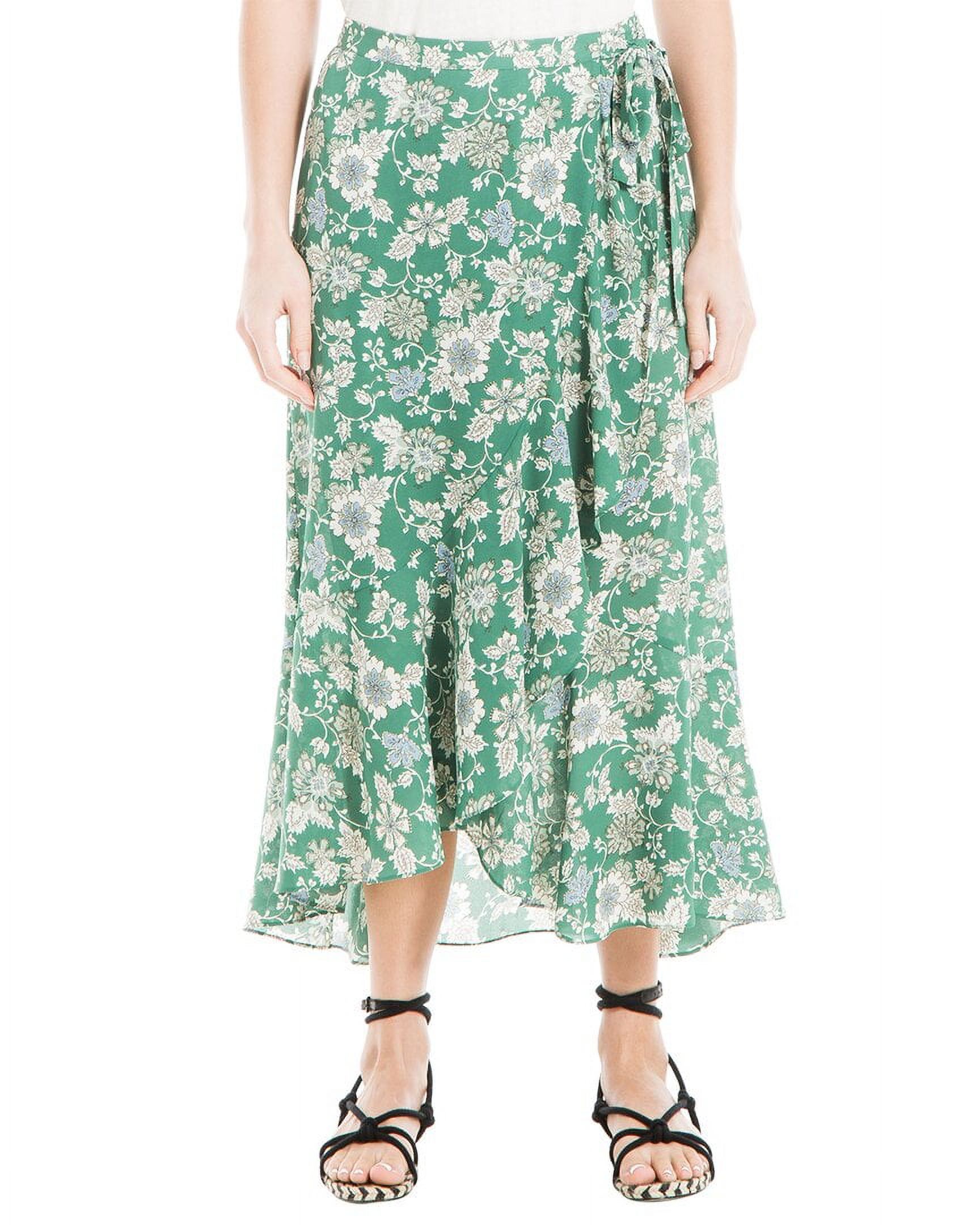 Max Studio womens Crepe Maxi Ruffle Skirt, L - Walmart.com