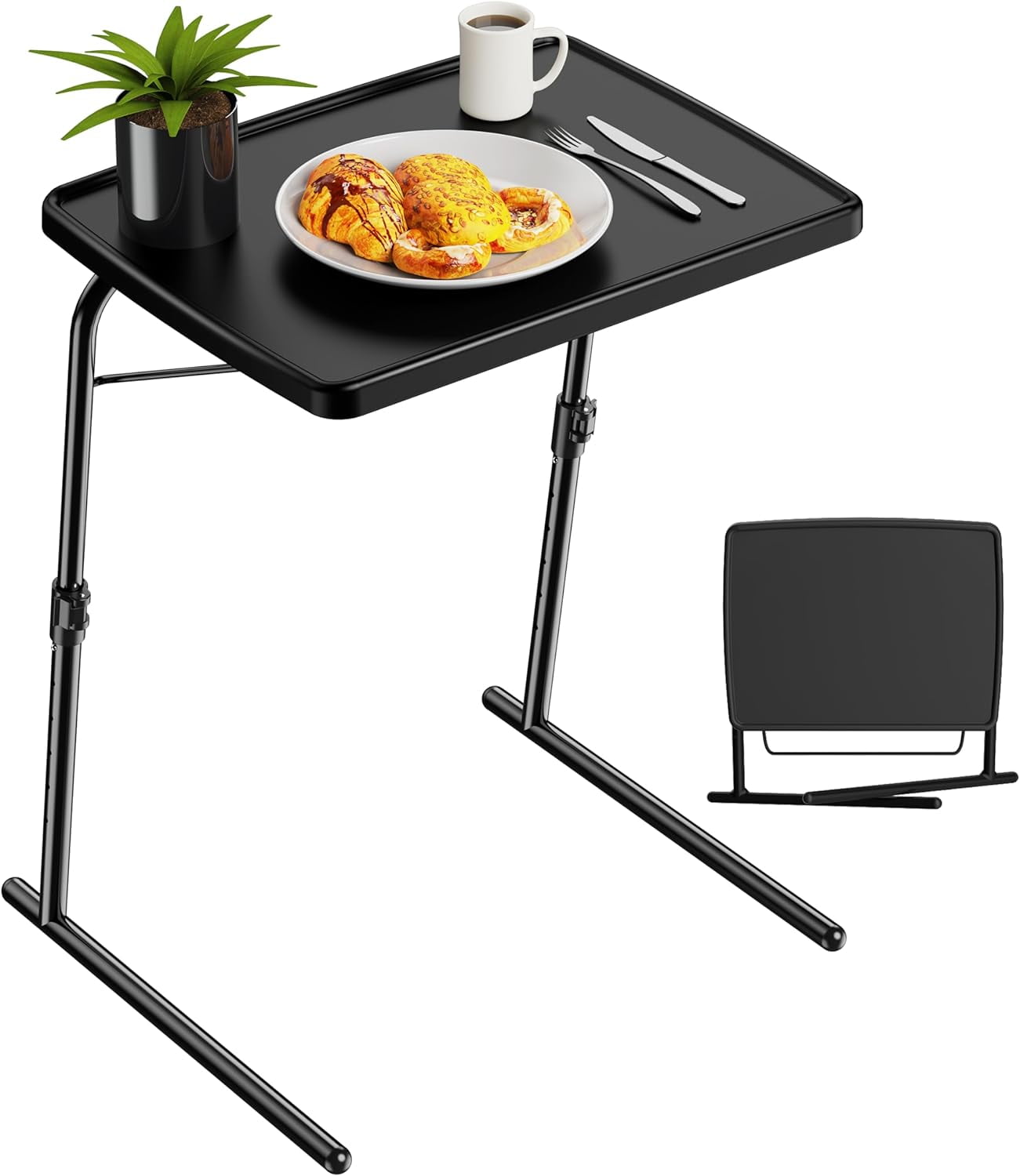 Max TV Tray Table, Aa Adjustable Large TV Tray for Eating, Folding ...