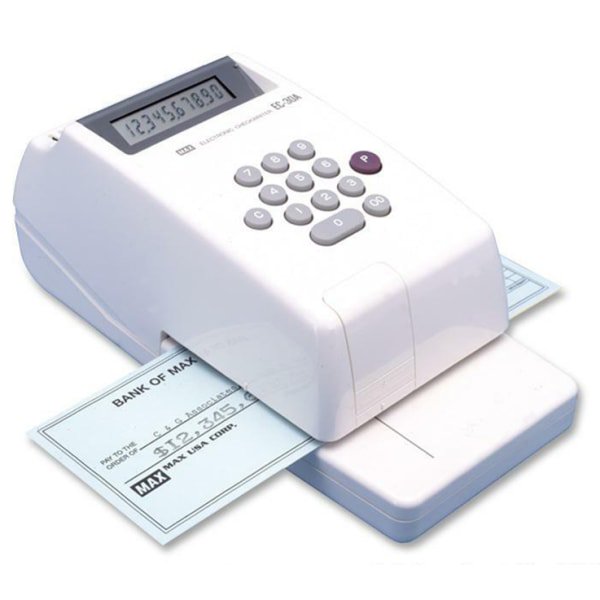 Max EC-30A 10-digit Print Electronic Check Writer, Personal, Business ...