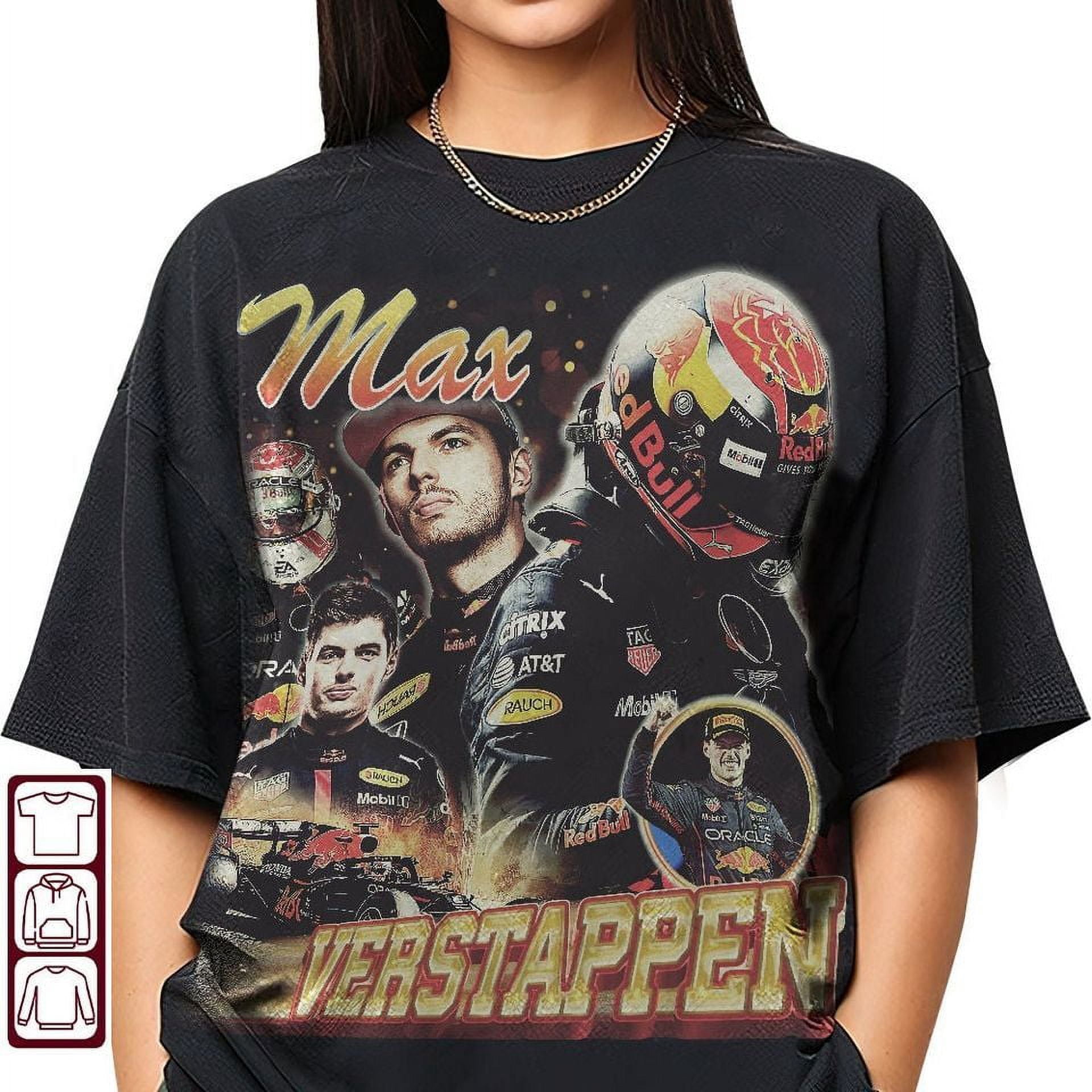 Max Ver Stappen 90s Vintage Max Ver Stappen Bootleg Shirt - Walmart.com