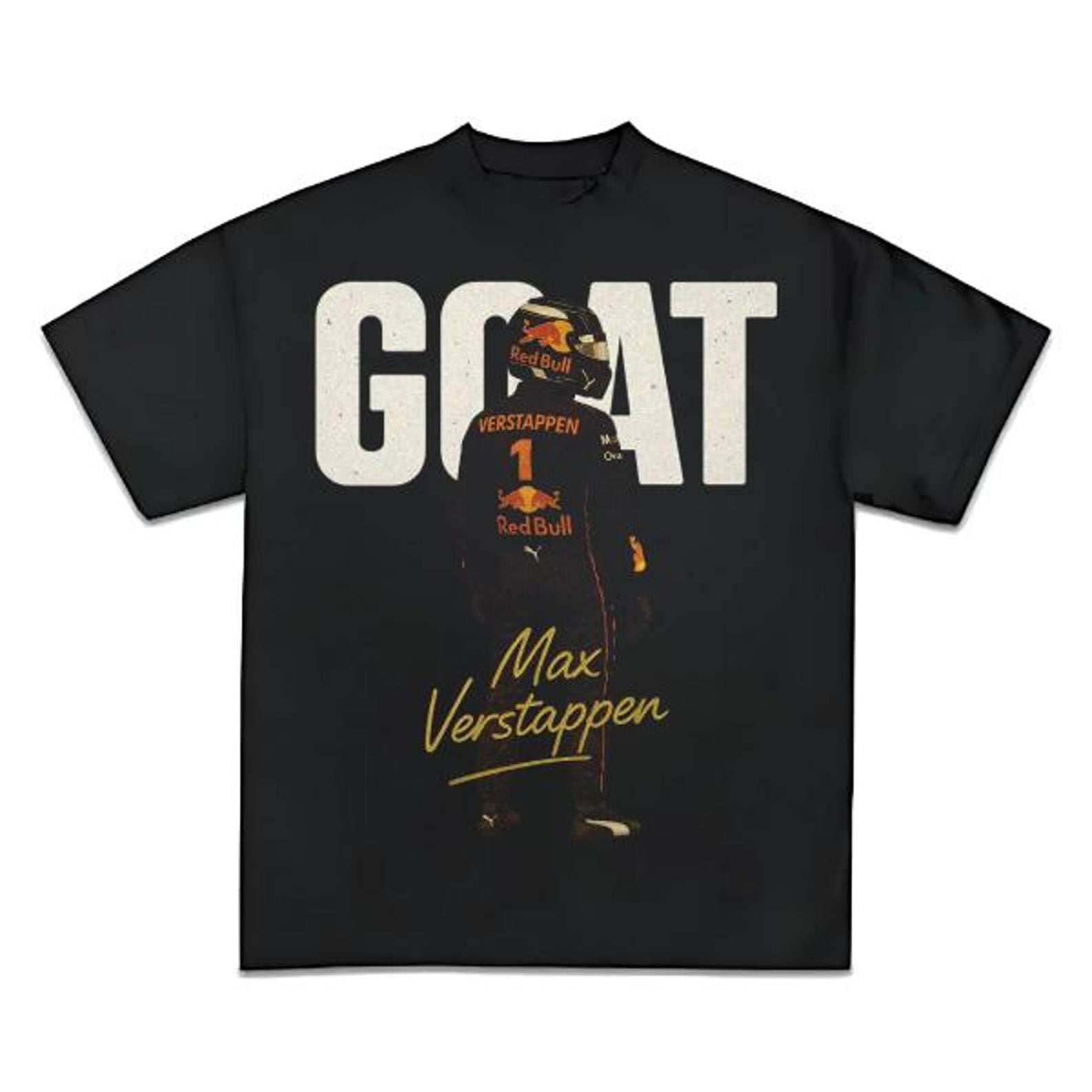 Max Verstappen F1 GOAT Shirt – Red Bull Racing Tee, Signed F1 Fan Gift ...