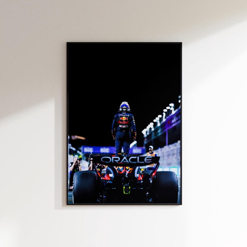 Max Verstappen Formula 1 Race Win Poster Motorsport Champion Wall Decor ...