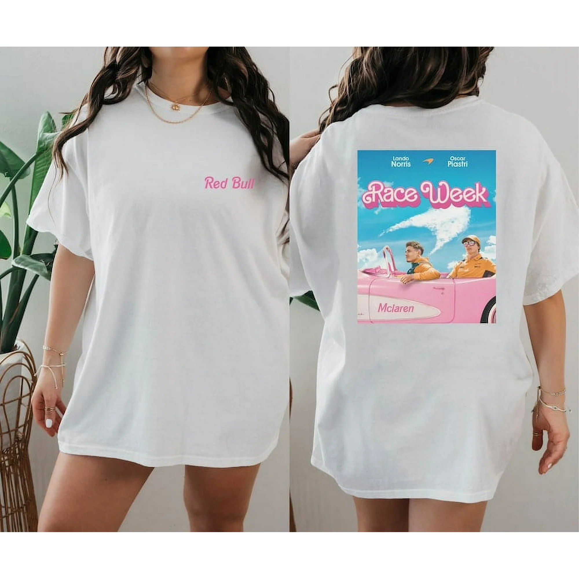 Max Verstappen and Sergio Perez Red Bull Formula One Tshirt Gildan 5000 ...