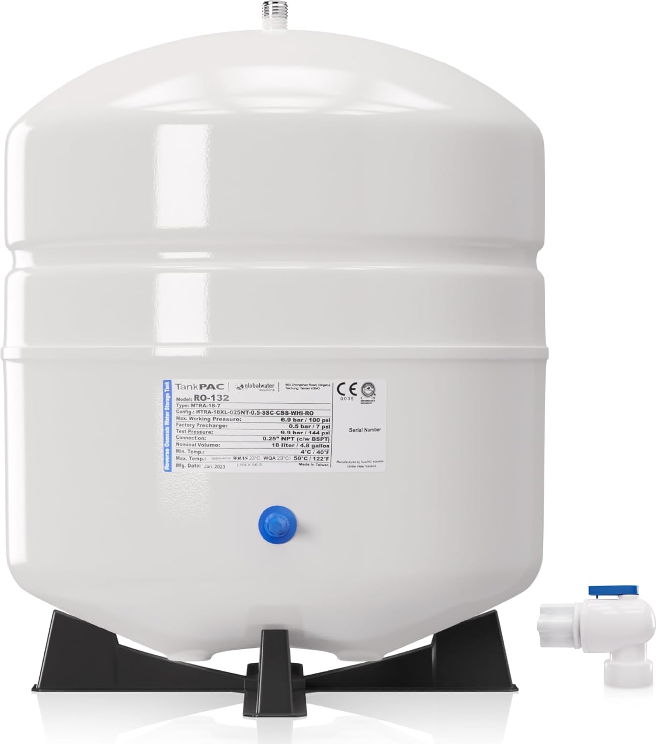 Max Water Heavy Duty 4.4 Gallon @100 PSI Pressurized RO (Reverse ...