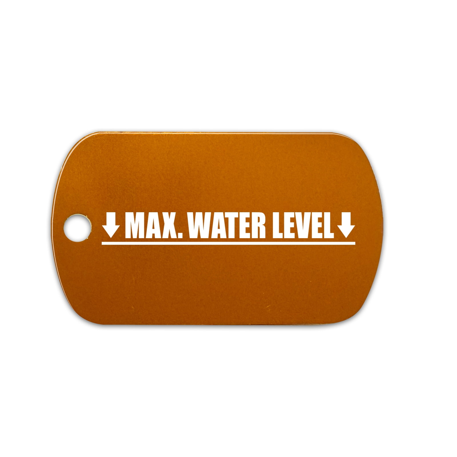 Max Water Level GI Dog Tag Aluminum Keychain off road vehicle overland ...