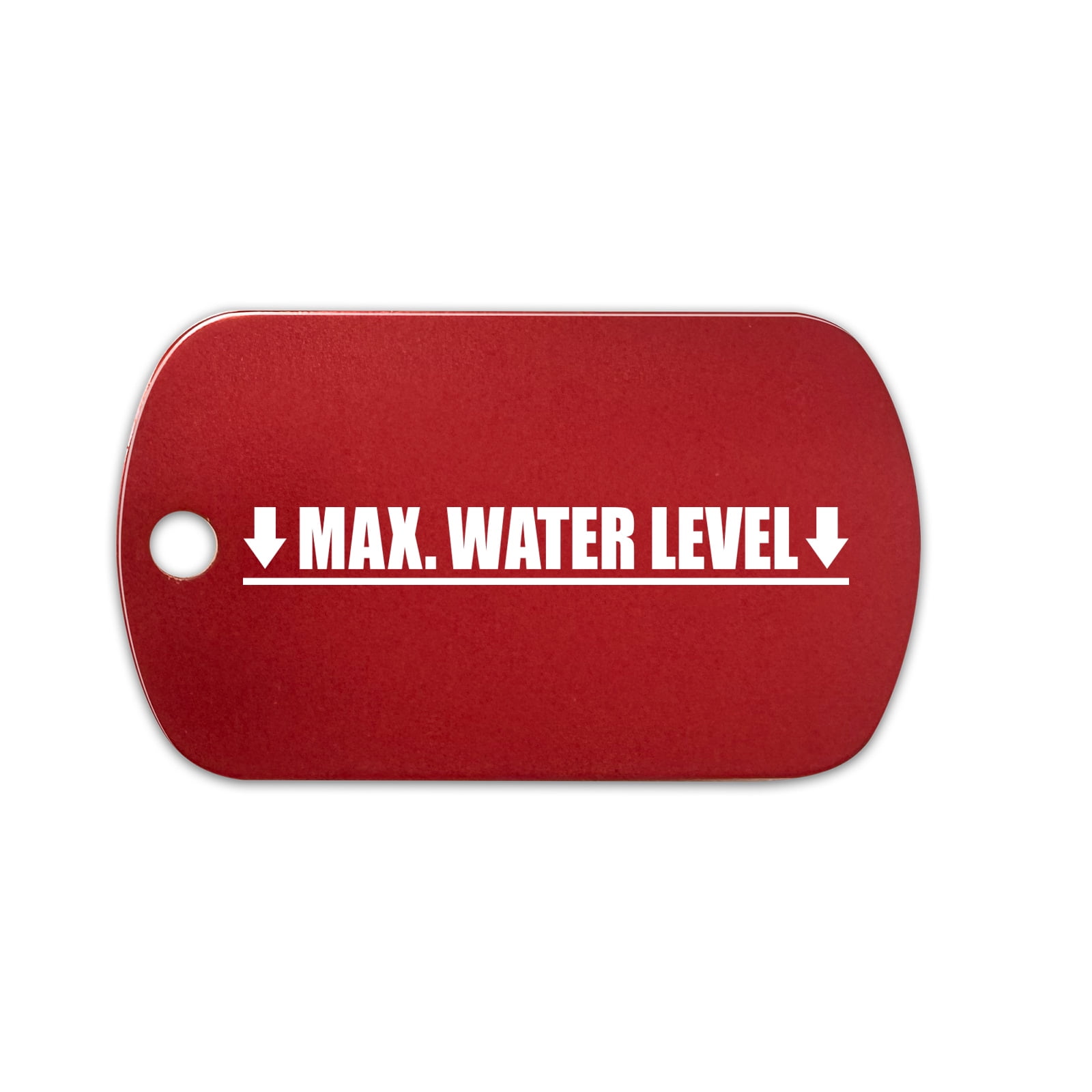 Max Water Level GI Dog Tag Aluminum Keychain off road vehicle overland ...