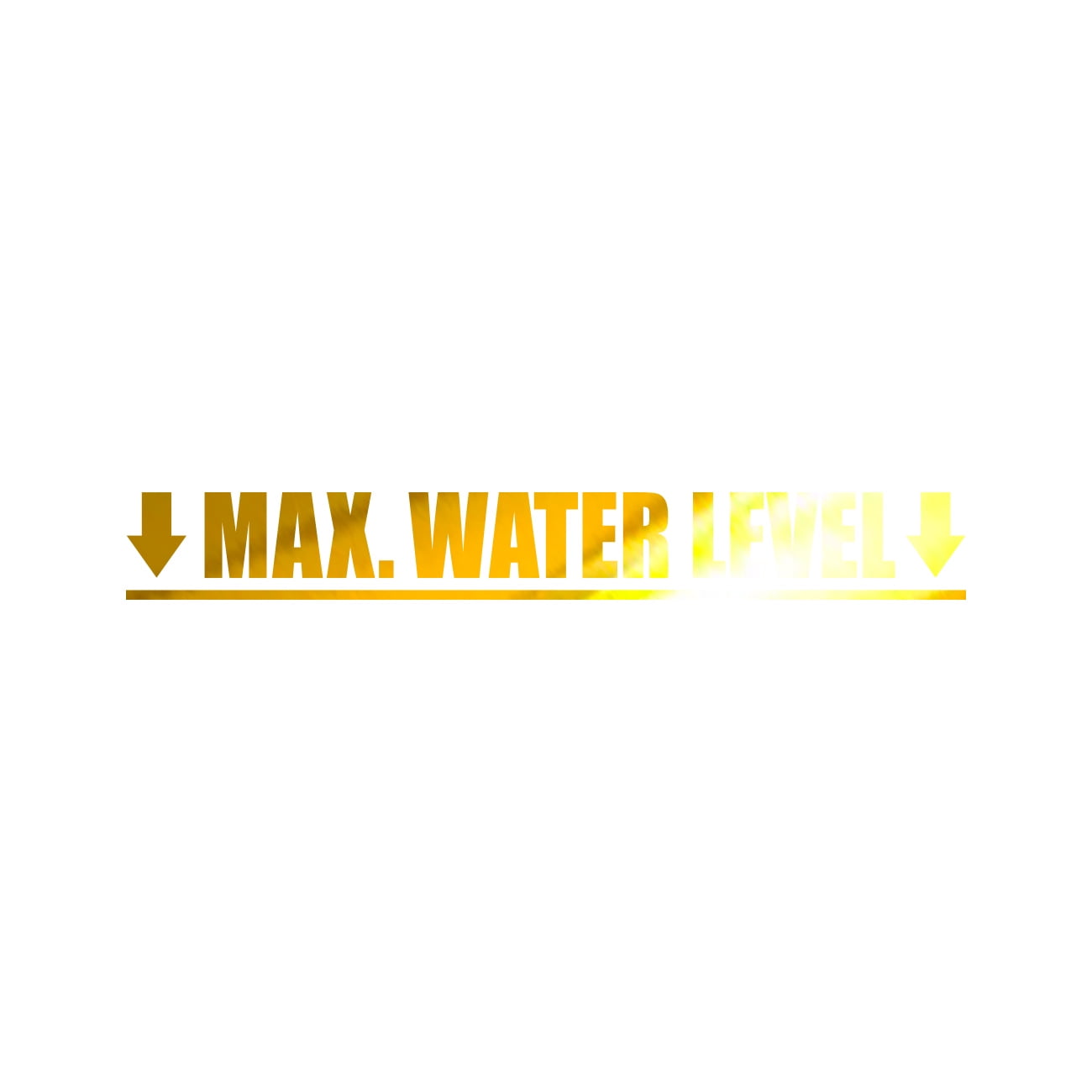 Max Water Level Sticker Decal Die Cut - Self Adhesive Vinyl ...