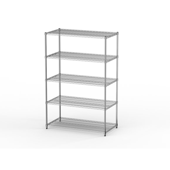 Chrome 5 Tier Shelves