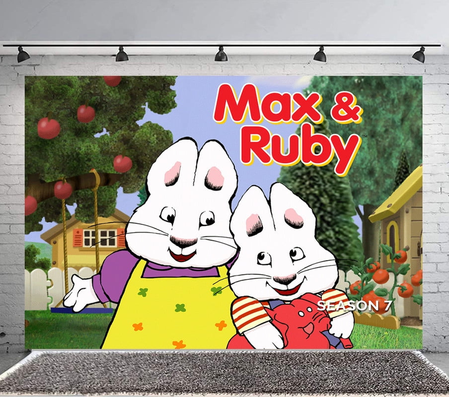 Max and Ruby Backdrop Banner Party Supplies Poster Movie Theme ...