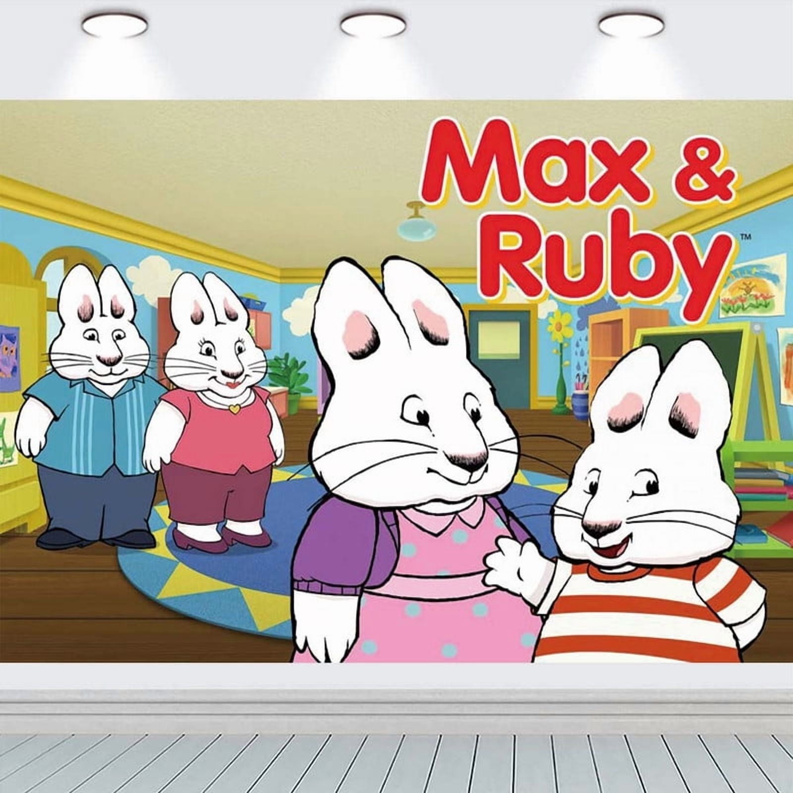 Max and Ruby Backdrop Banner Party Supplies Poster Movie Theme ...