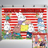 Max and Ruby Backdrop Banner Party Supplies Poster Movie Theme ...