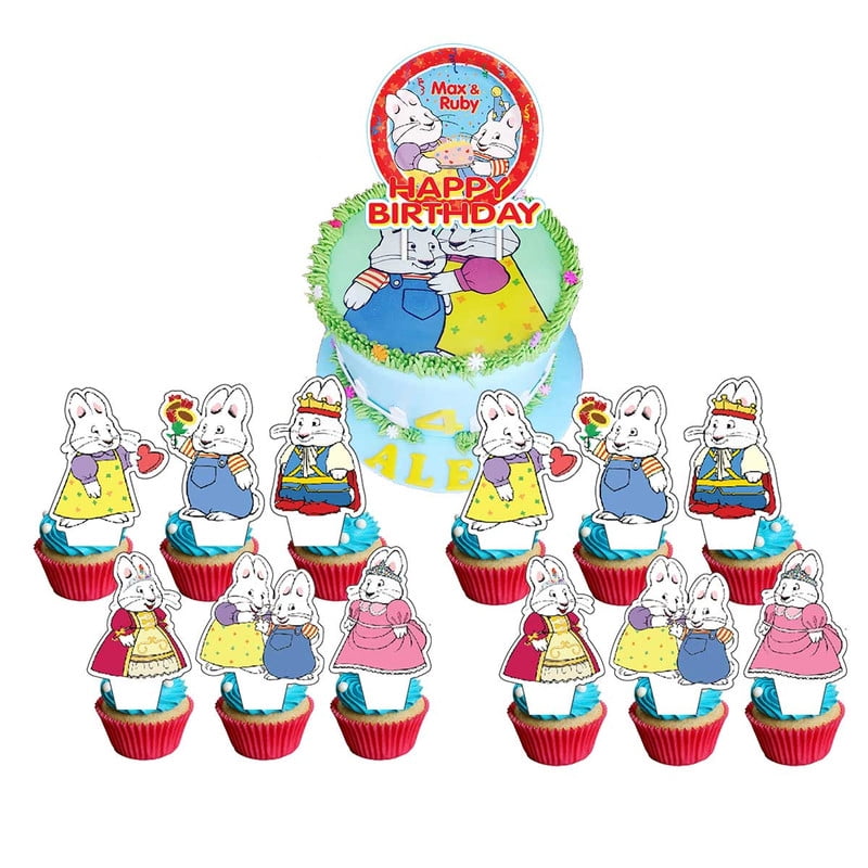 Max and Ruby Cake Topper CupcakeS Set Birthday Party Supplies ...