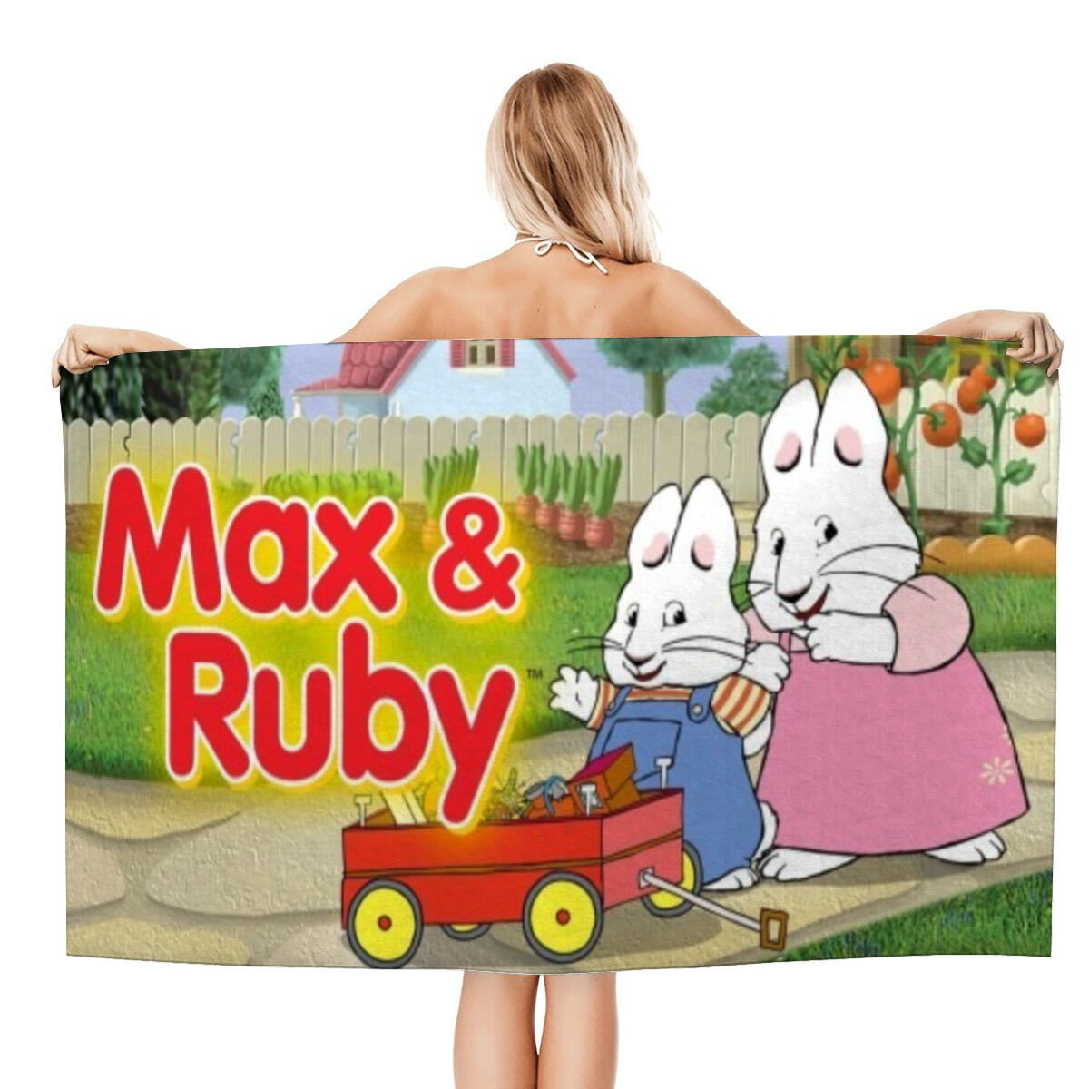 Max and Ruby Gifts Beach Towel for Women Girl Birthday Inspired Fan Bath Outdoor Music Lover ...