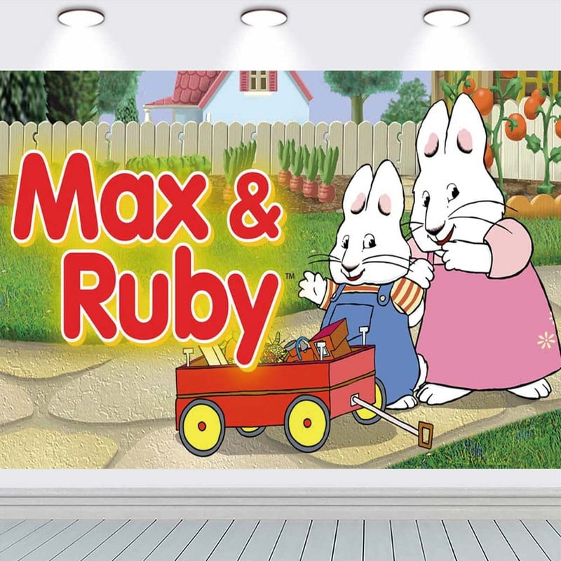 Max and Ruby Party Supplies Backdrop Banner Poster Birthday Decorations ...