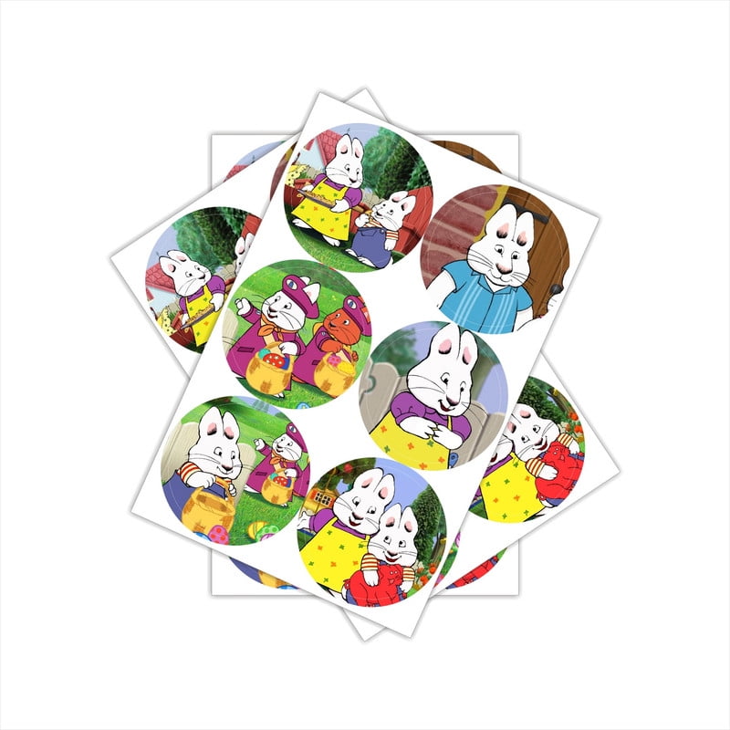 Max and Ruby Stickers Party Favors Labels Birthday Thank You Themed ...