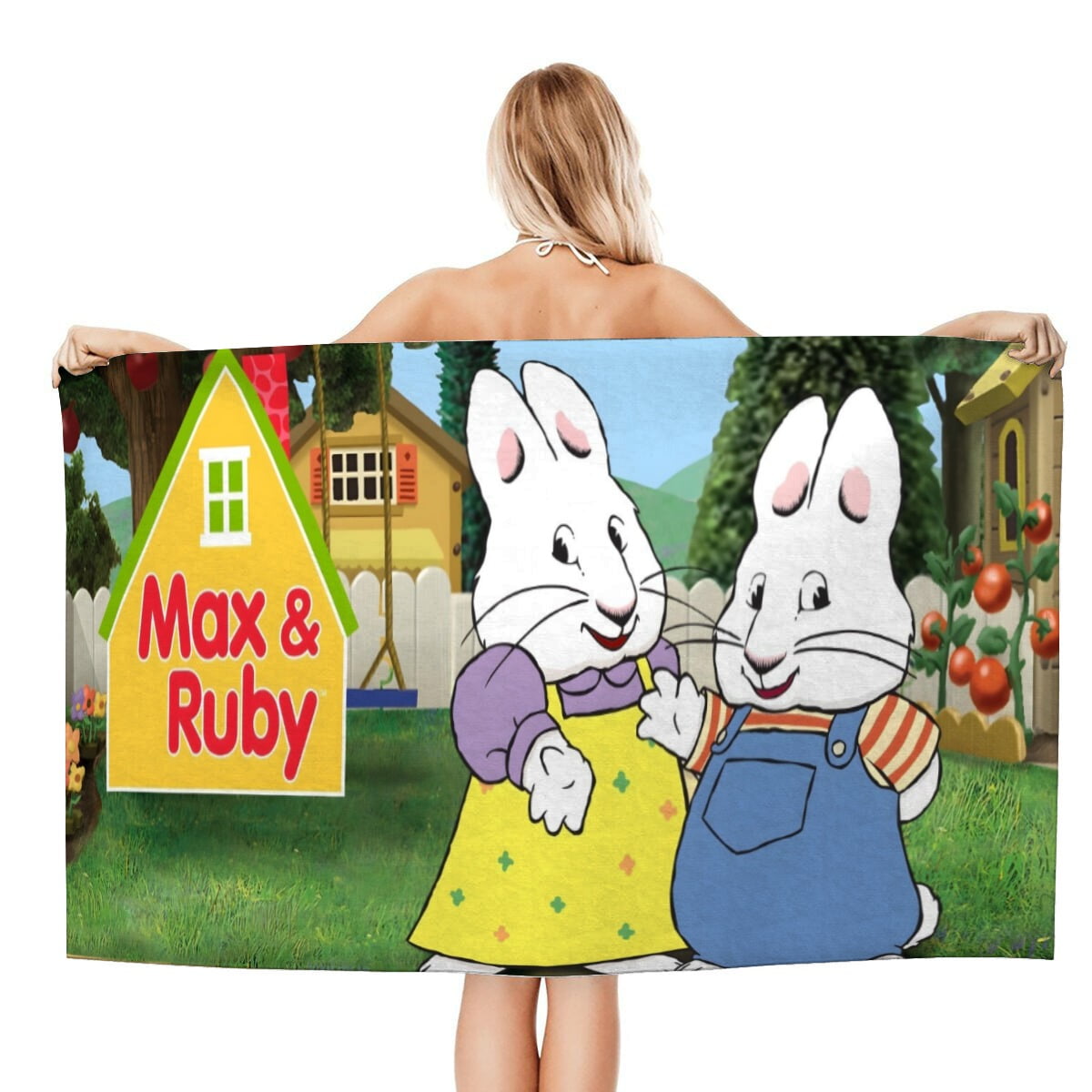 Max and Ruby-theme Gifts Quick-dry Beach Towel for Women Girl Birthday ...