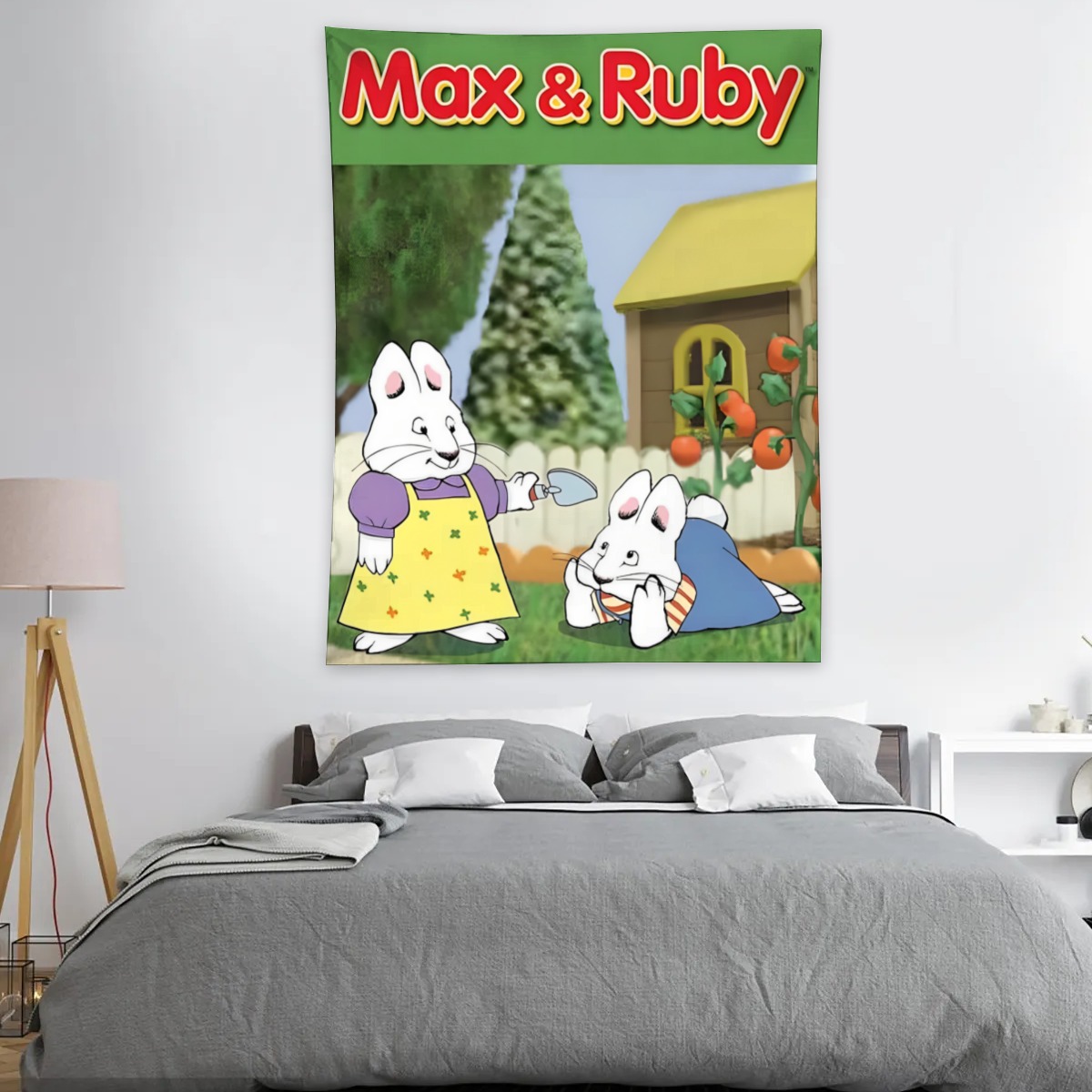 Max and ruby Tapestry Gift Wall Hanging Backdrop for Room Bedroom Girls Or Boys Fans Background ...