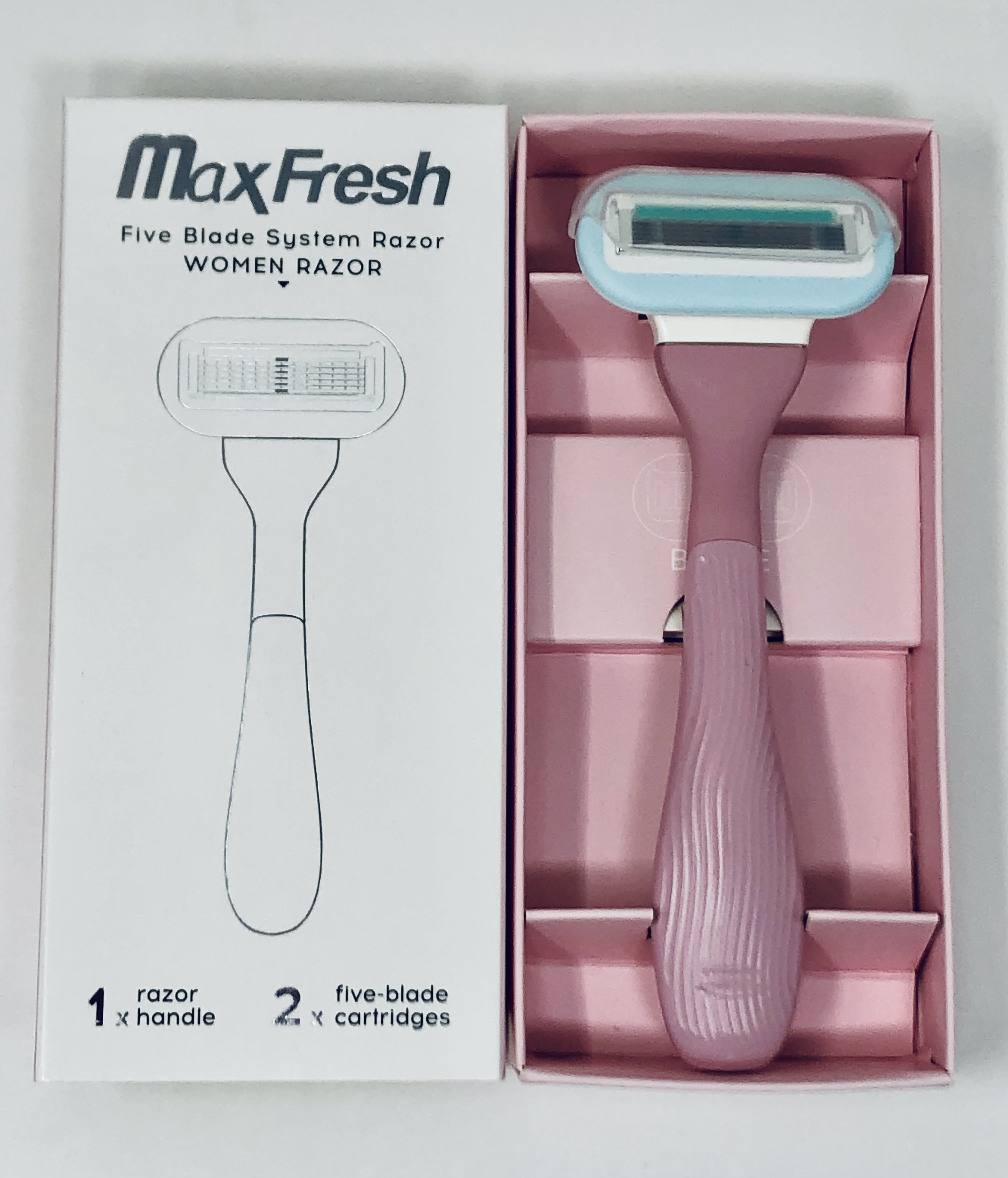 Max fresh women razor pink for Women with Sensitive Skin, Lady Razor ...