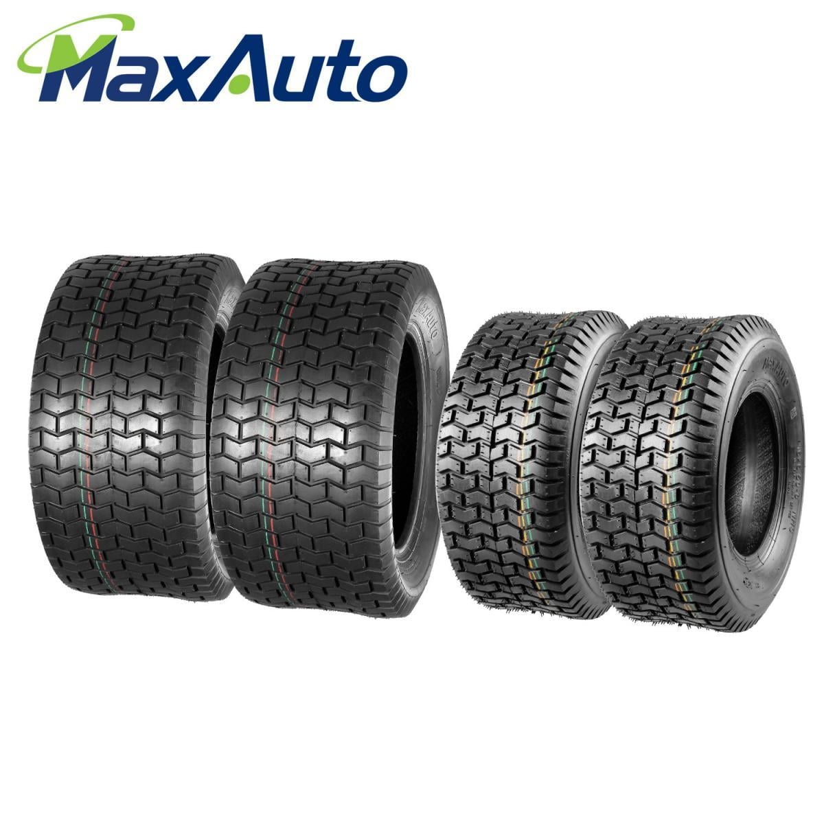 MaxAuto 16x6.5-8 & 22x9.5-12 Lawn Mower Tires 4PR(2 Front tires+2 Rear ...