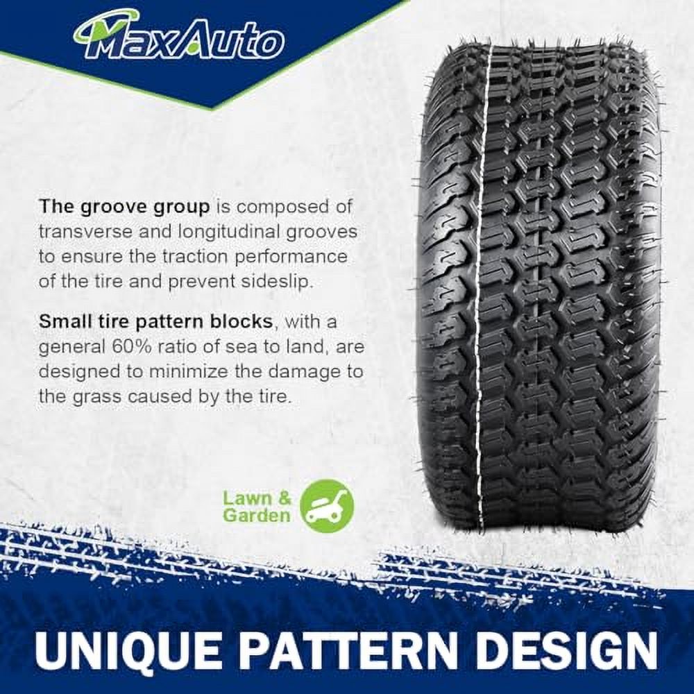MaxAuto 2Pcs 13x5.00-6 Riding Mower Tires 13x5x6 Turf Tires for Lawn ...
