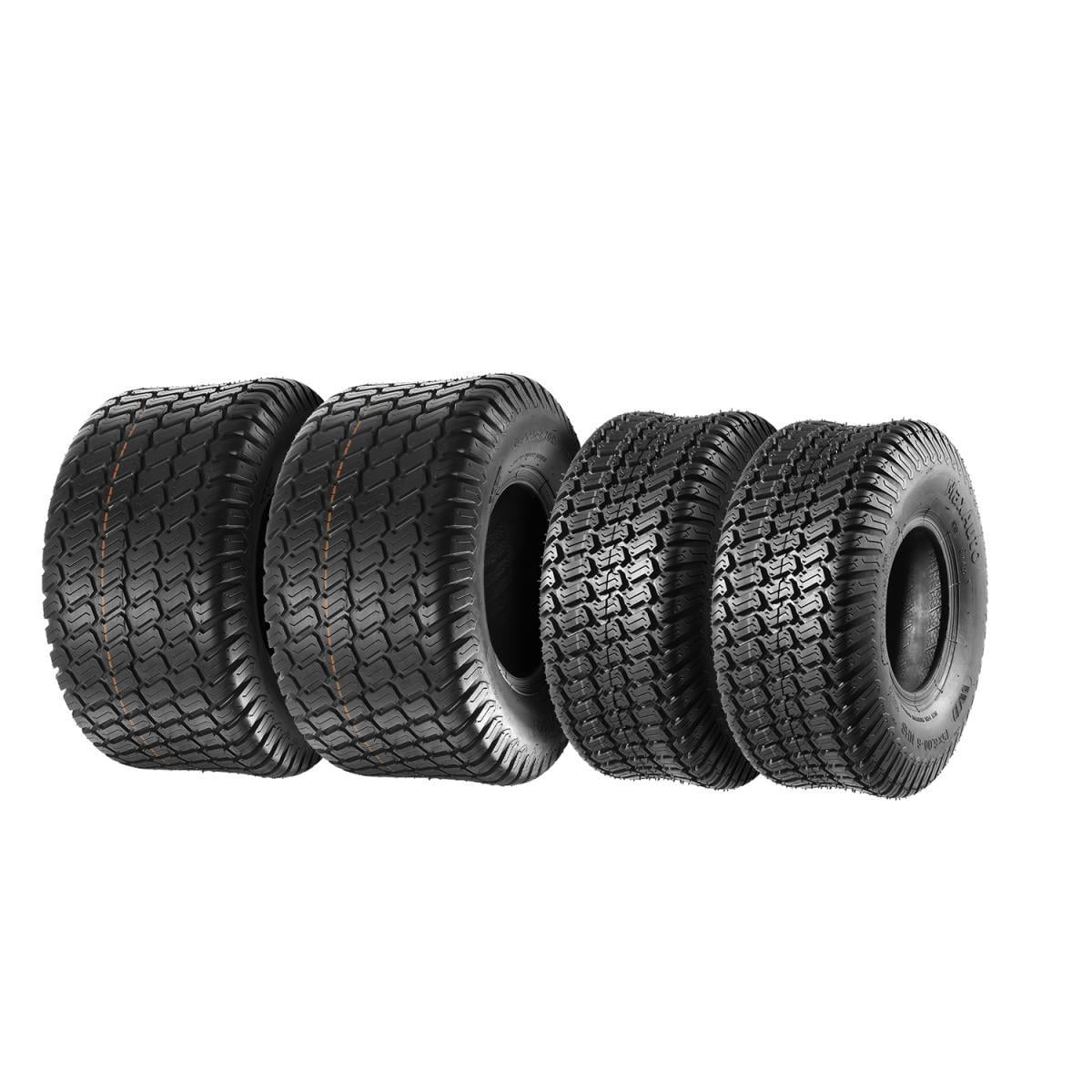 Walmart 4PR Lawn & Garden Mower Turf Tires Set, 15x6-6 Front & 18x9.5-8 ...