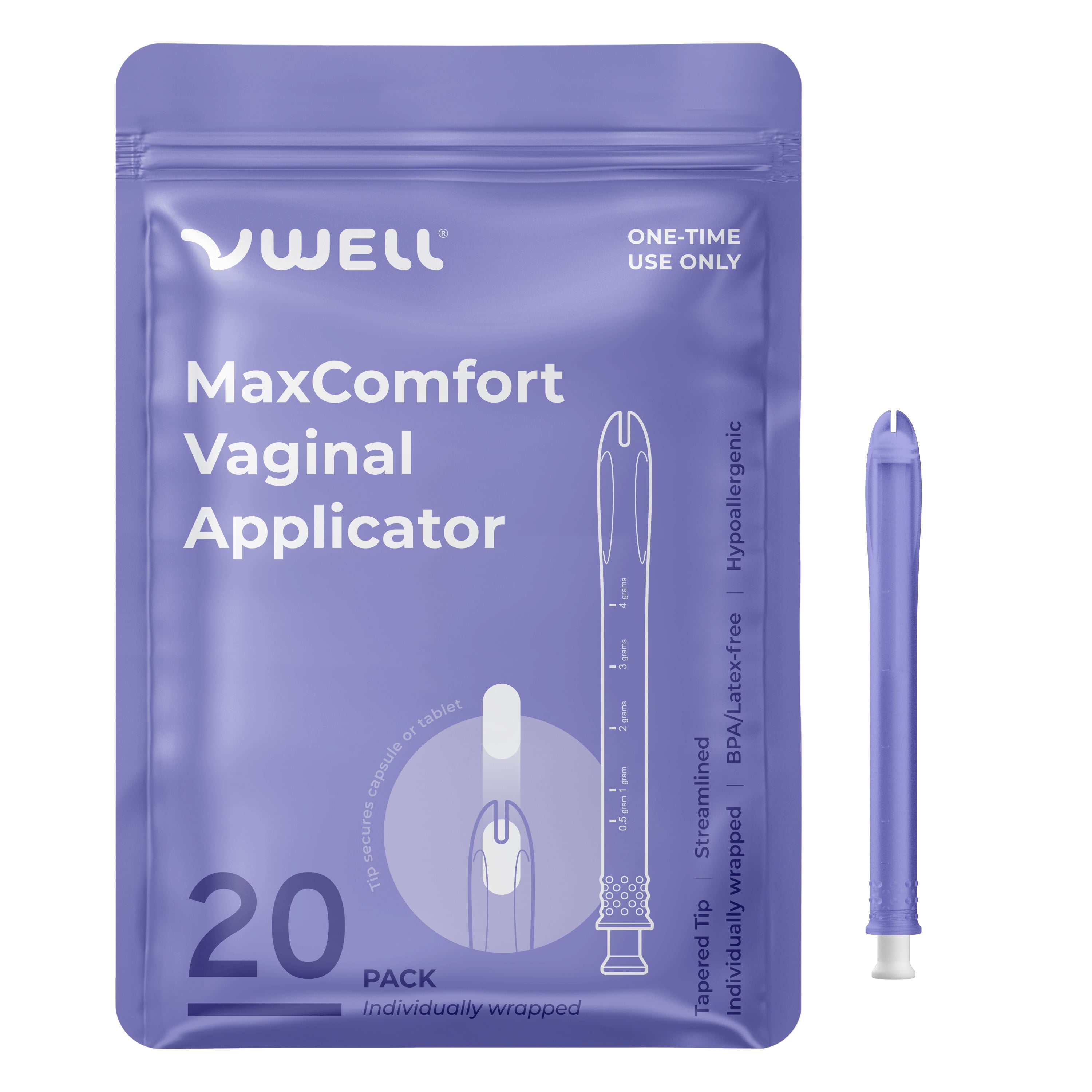 MaxComfort Tapered Vaginal Rectal Suppository Applicator Fits All ...