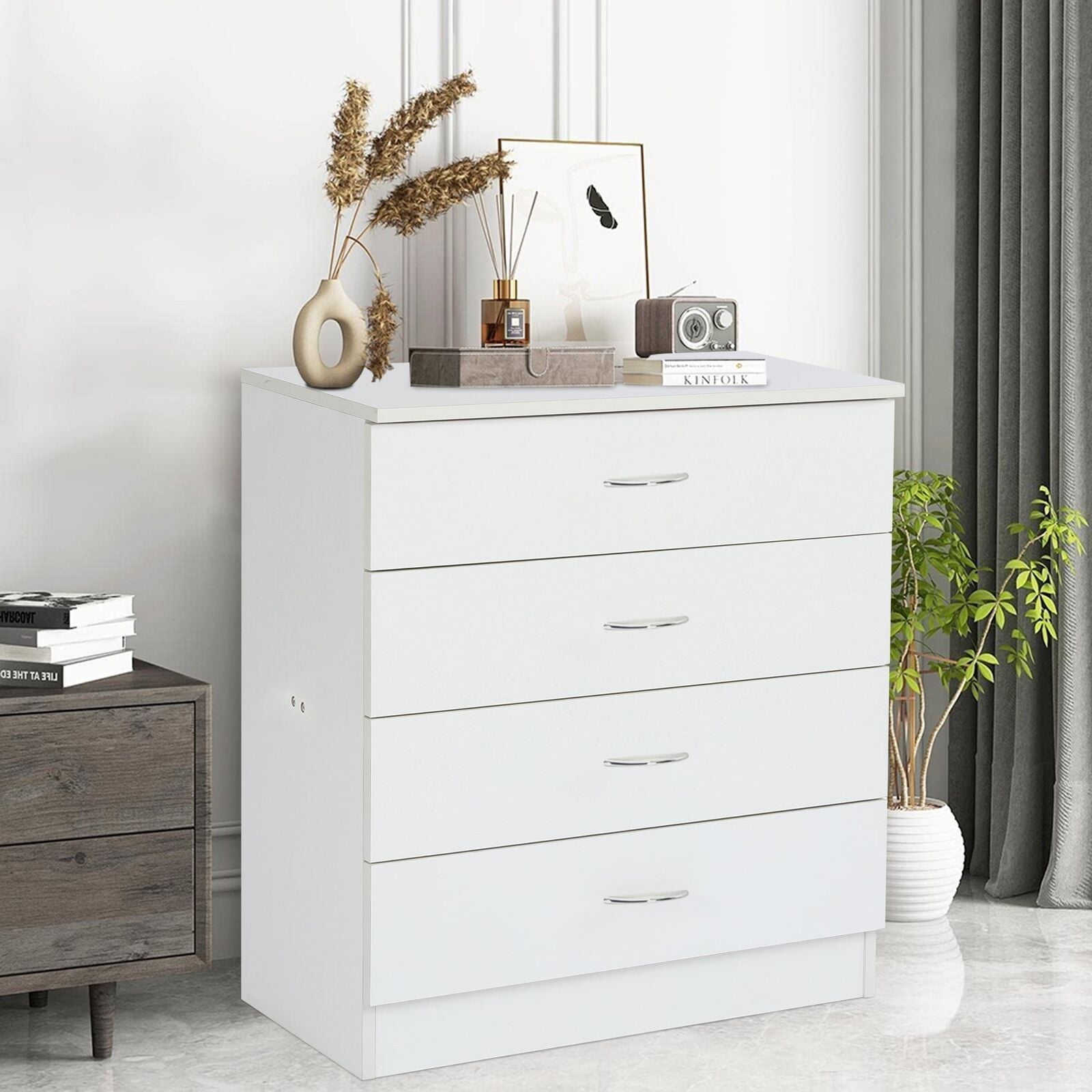 MaxDeals 4 Drawer Dresser for Bedroom, Small Chests of Drawers Modern ...