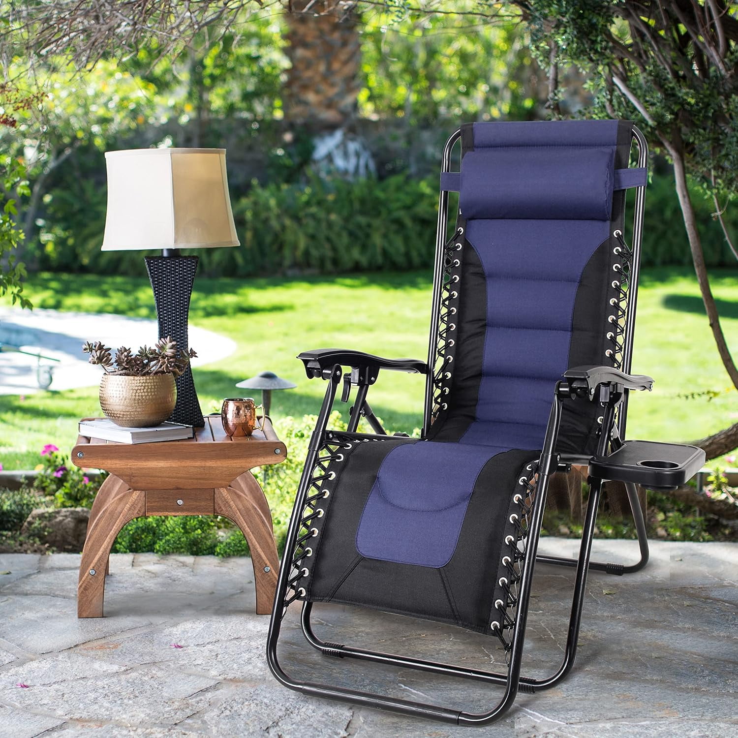 MaxDeals Padded Zero Gravity Lawn Chair Foldable Patio Recliner Anti ...
