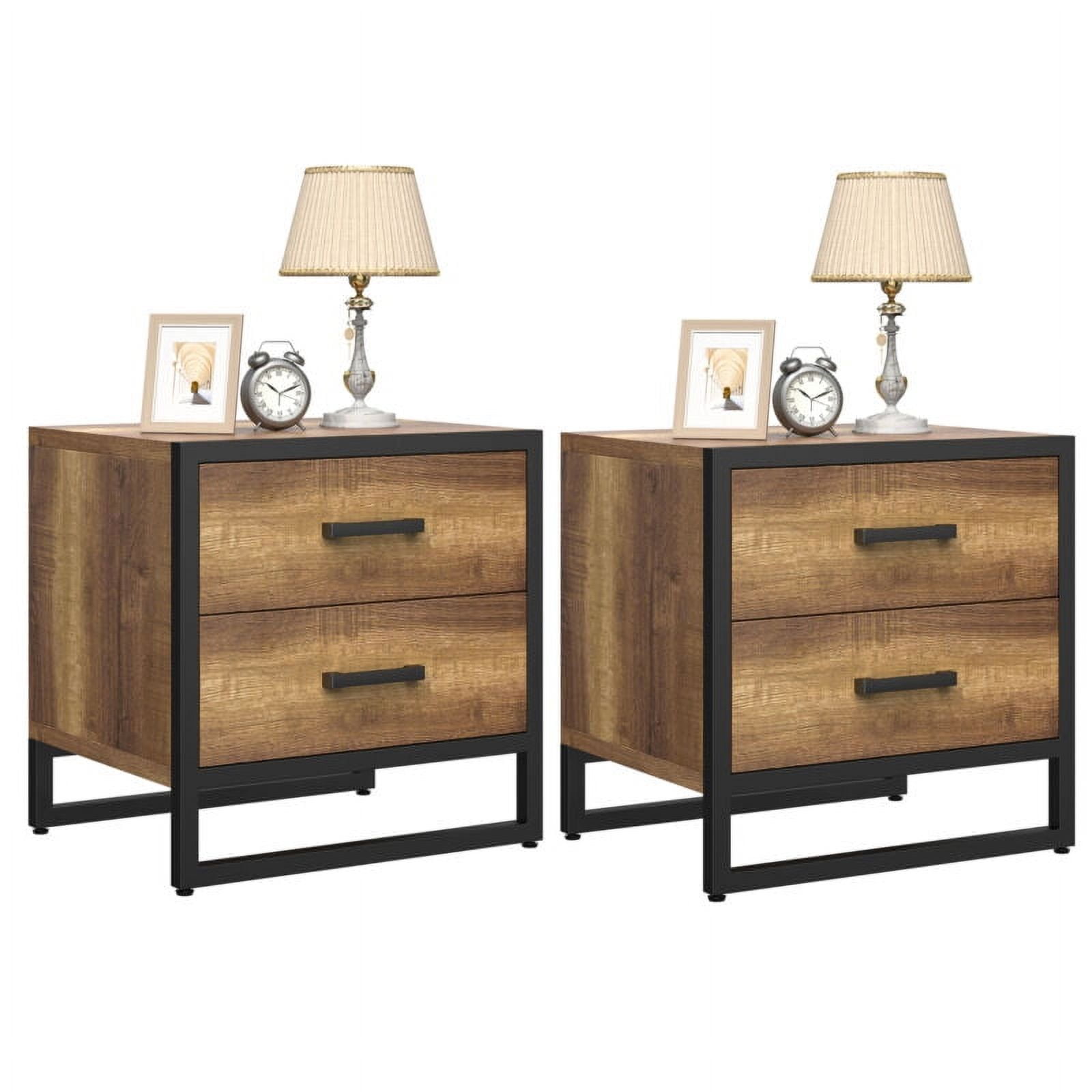 MaxDeals Set of 2 Nightstand Bedroom Bedside Table End Side Table with ...