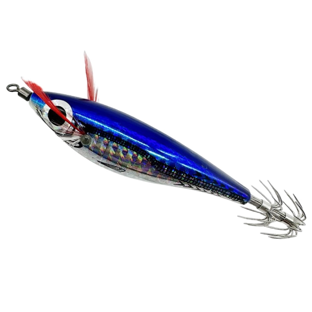 MaxFUH Luminous Octopus Lures Horizontal Bionic Shrimp Baits Wood ...