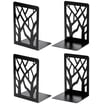 Mr. Pen- Heavy Duty Metal Bookends for Office Desk, 4 Pack, Black Book ...
