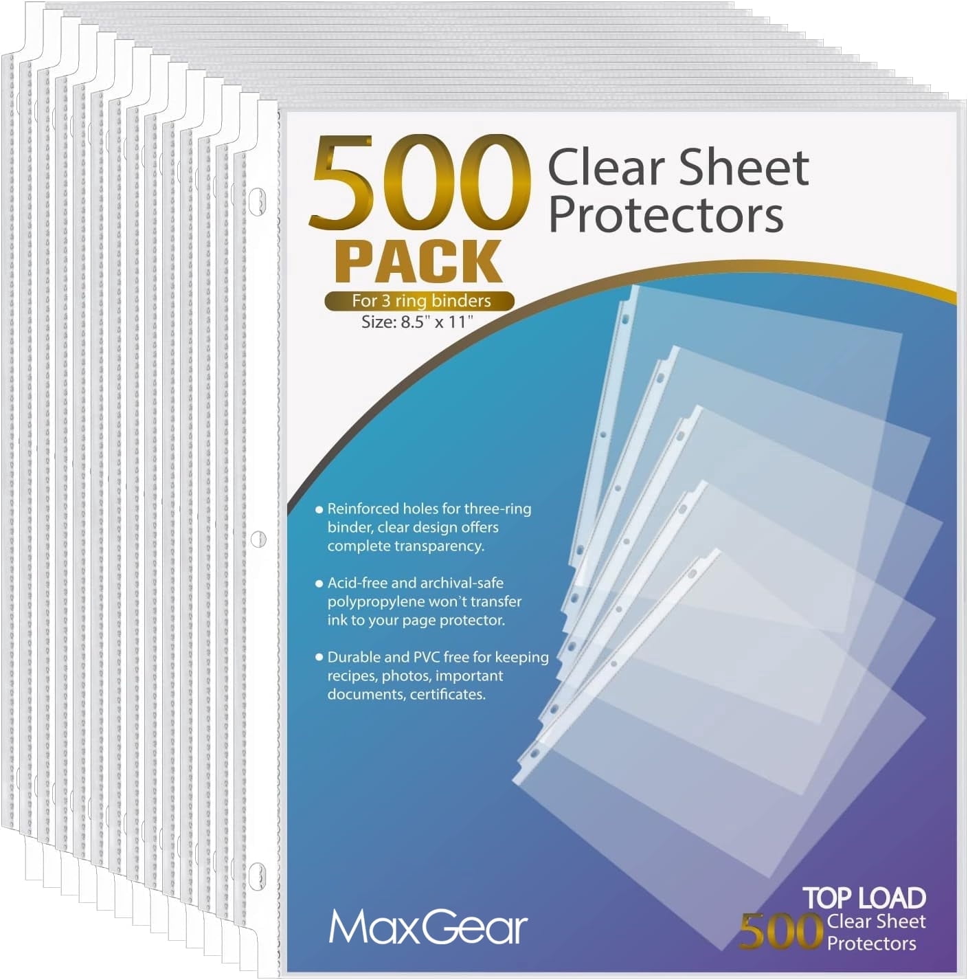 MaxGear Sheet Protectors - Binders for corporate offices - Walmart ...