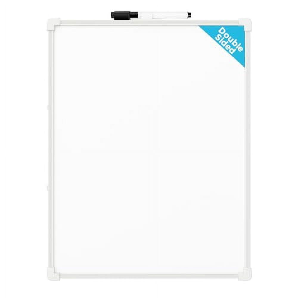 MaxGear Double-Sided Small Dry Erase Board, 14"x11" Mini Hanging ...