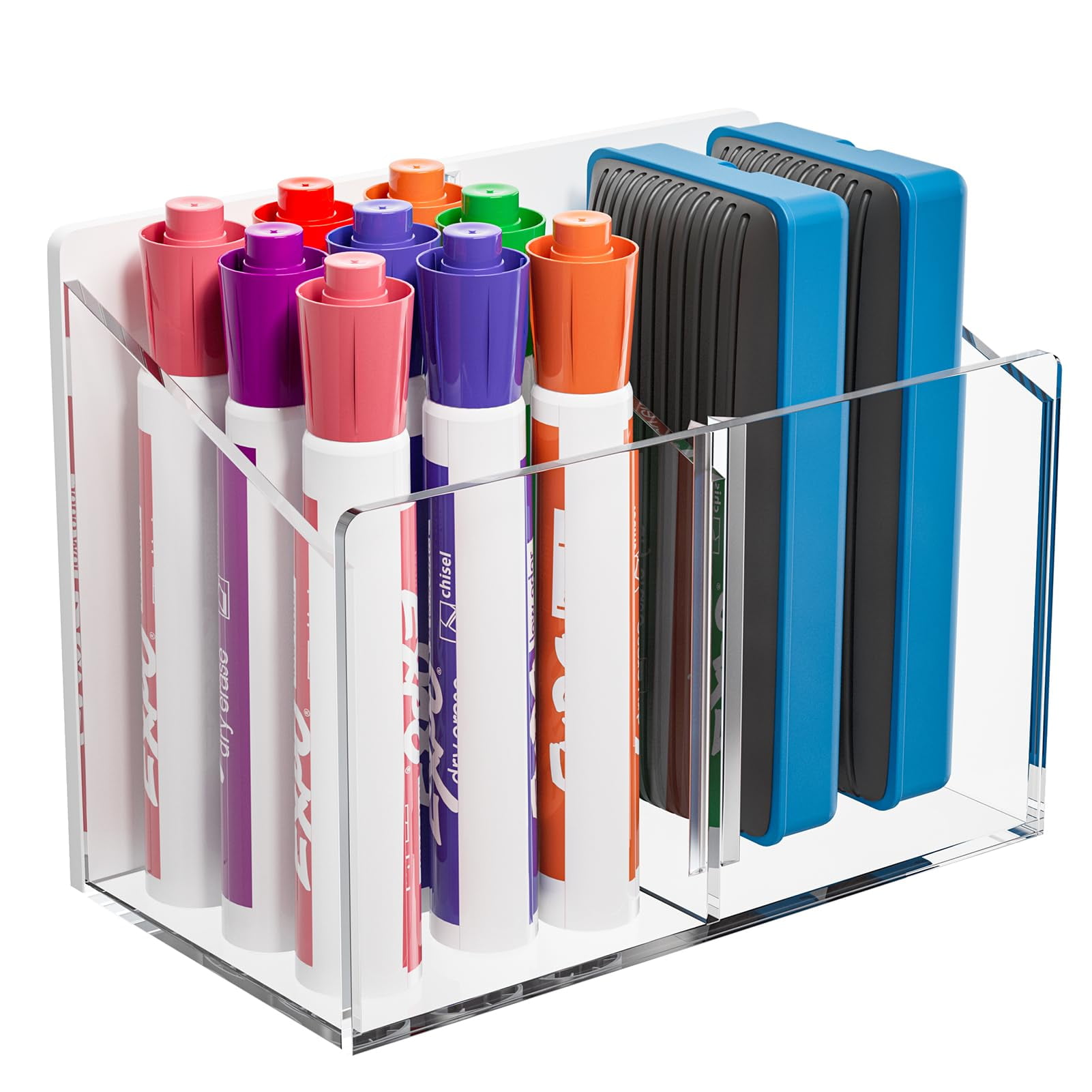 MaxGear Magnetic Marker Holder, Acrylic Pen Holder for Fridge 2 ...