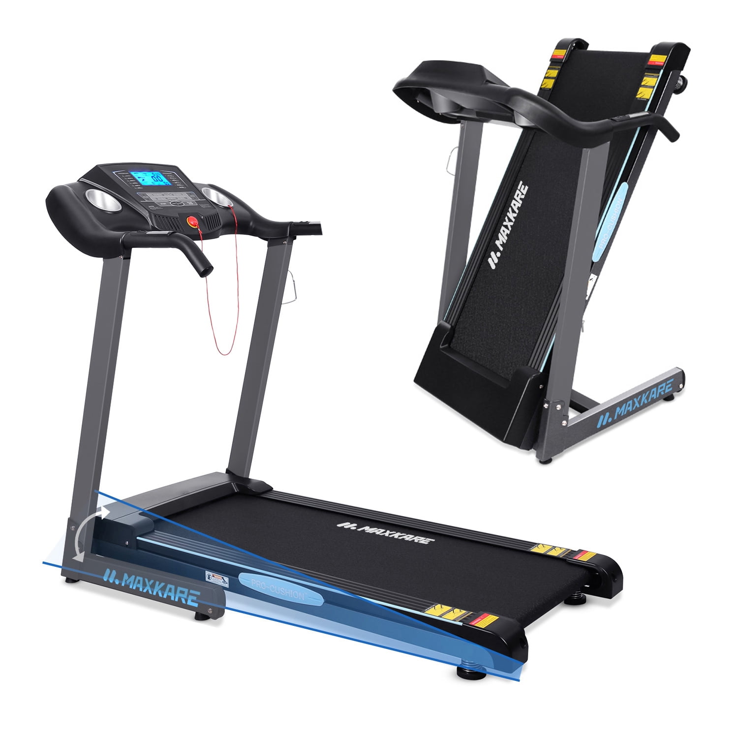 MaxKare 2.5 HP Folding Treadmill with 12 Levels Auto Incline 8.5 mph ... MaxKare 2.5 HP Folding Treadmill with 12 Levels Auto Incline 8.5 mph ...