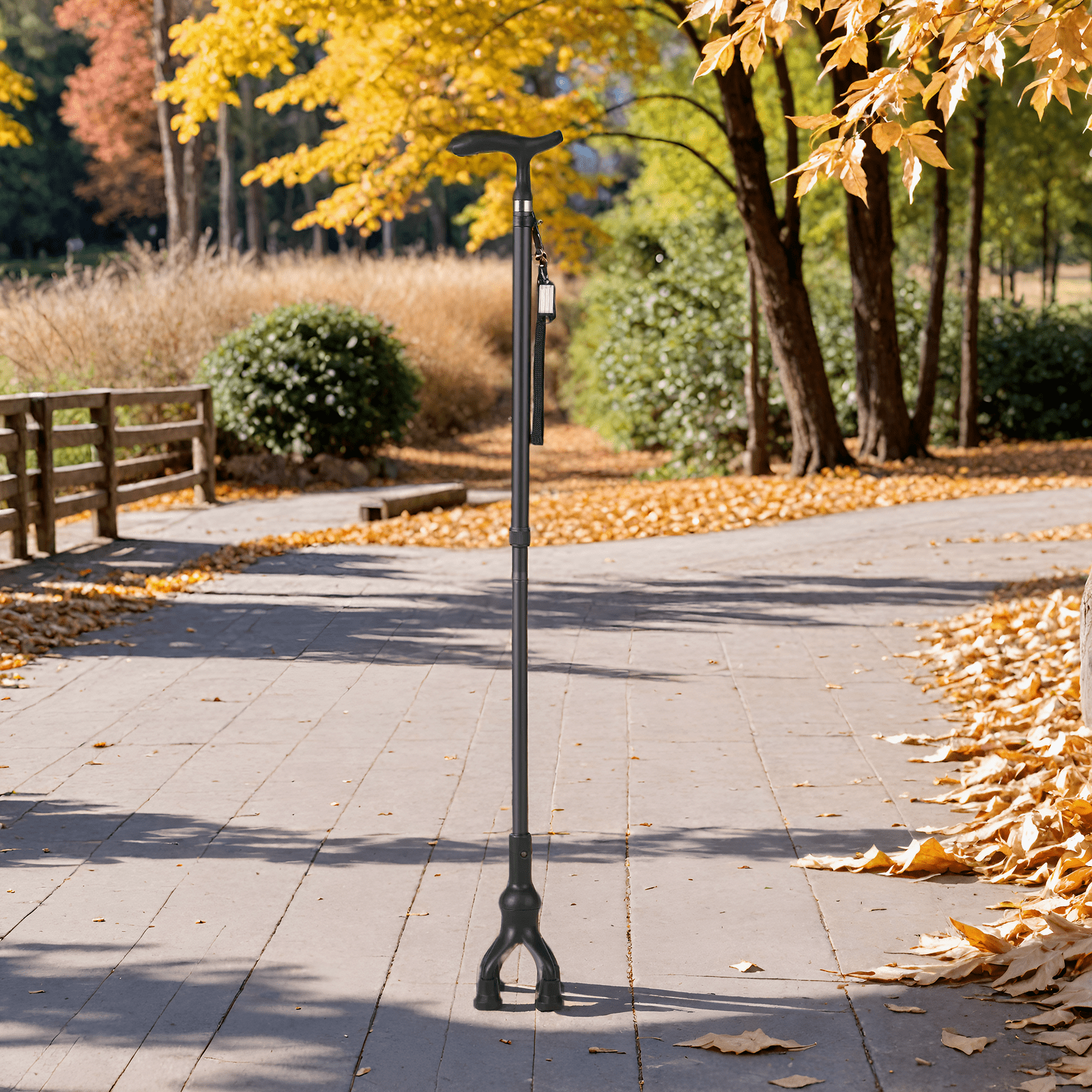 MaxKare Folding Walking Canes with Non-slip Quad Base, Adjustable ...