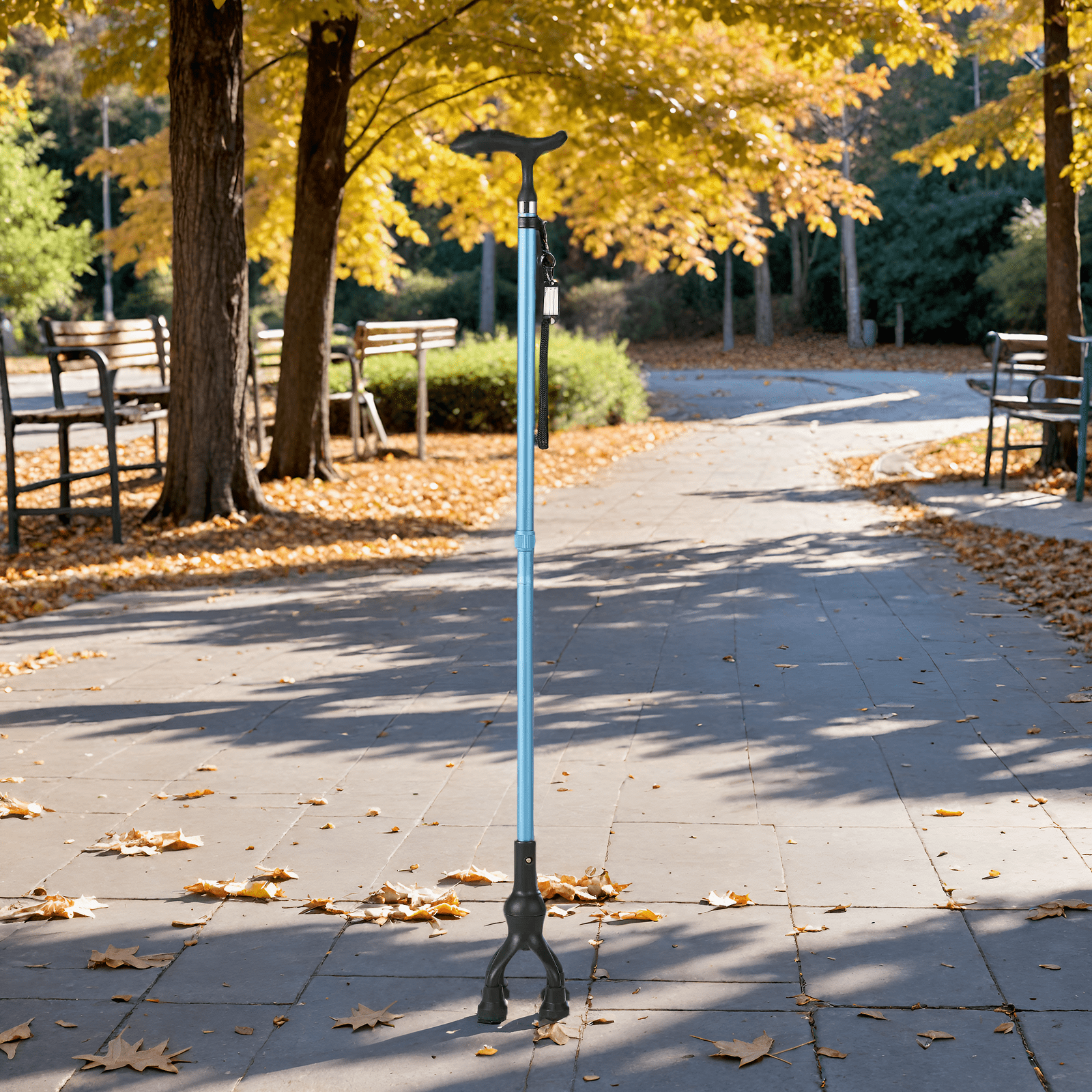 MaxKare Folding Walking Canes with Non-slip Quad Base, Adjustable ...