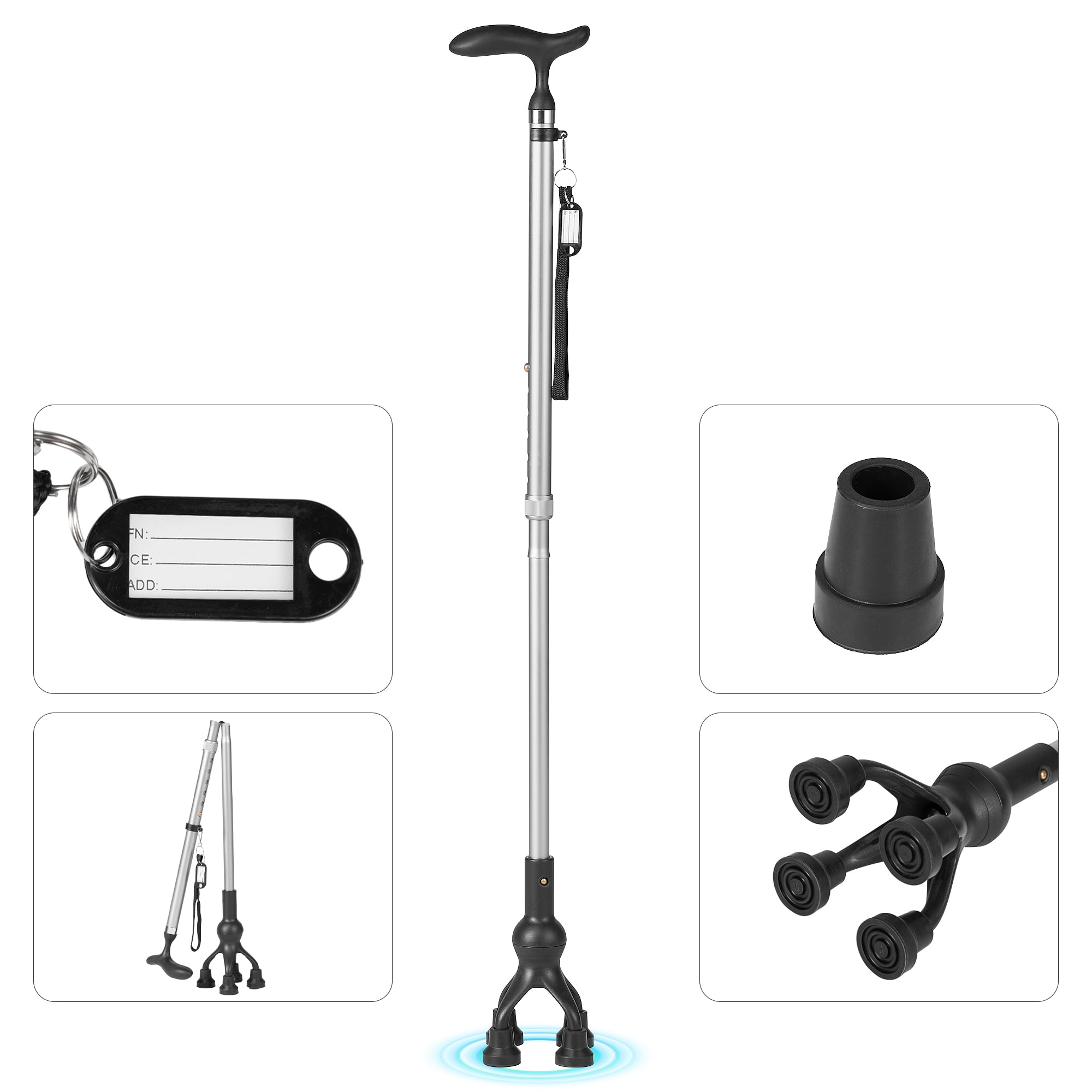 MaxKare Folding Walking Cane for Free Standing, Non-slip & Lightweight ...