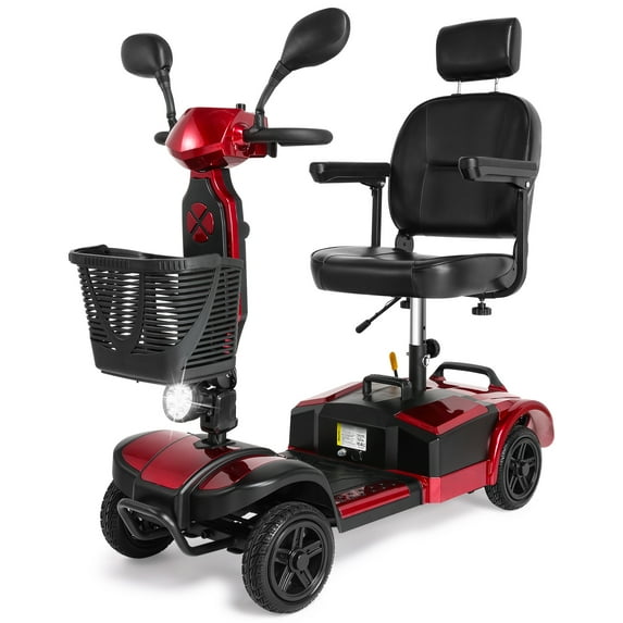 MaxKare Medical Four Wheel Rollator Rolling Walker with Fold Up ...