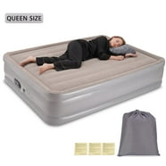 iDOO Deluxe Queen Size Air Mattress with Built-in Pump, 650lb MAX - Walmart.com