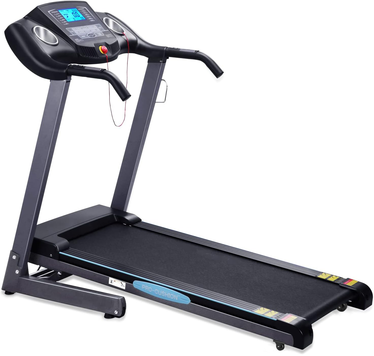 Sunny Health & Fitness SF-T7632 Space Saving Folding Treadmill w/ LCD ...