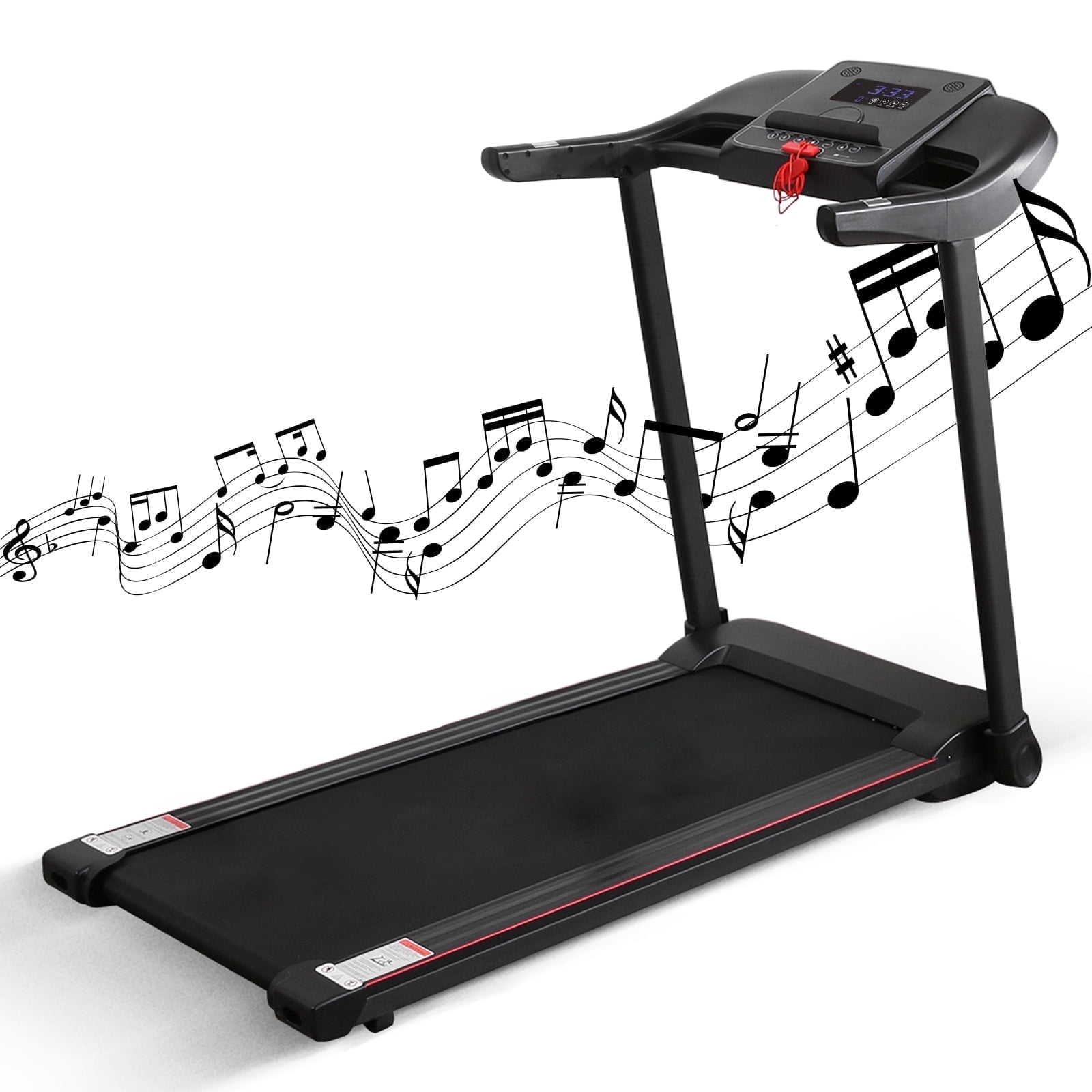 "MaxKare Electric Treadmill for Tall People, 17"" Belt, 220lbs Capacity ...