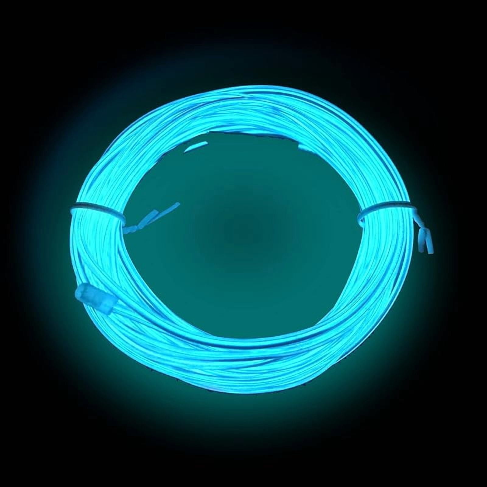 MaxLax 5 m Fluorescent Green EL Wire Kit – Battery‑Powered ...