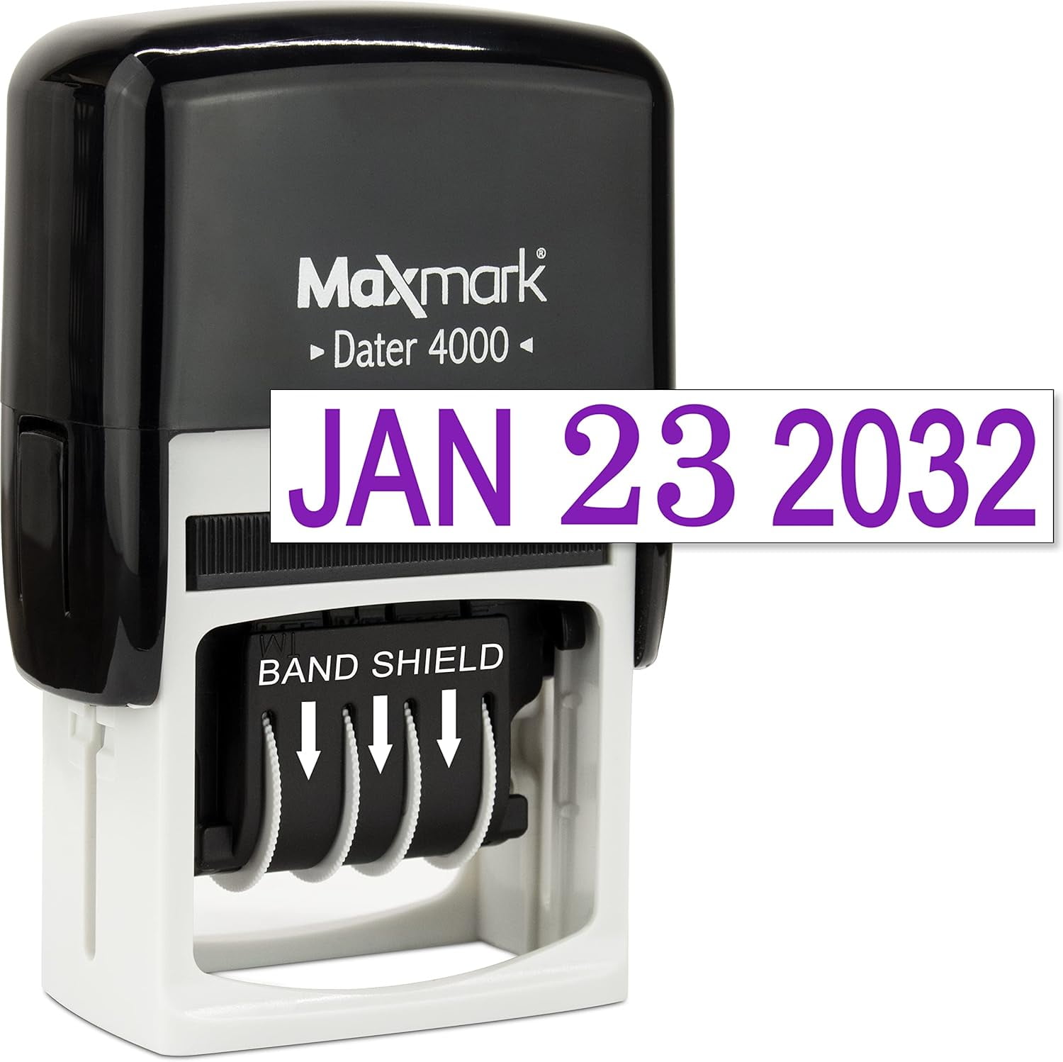 MaxMark 4000 Dater Self Inking Date Stamp - Purple - Walmart.com