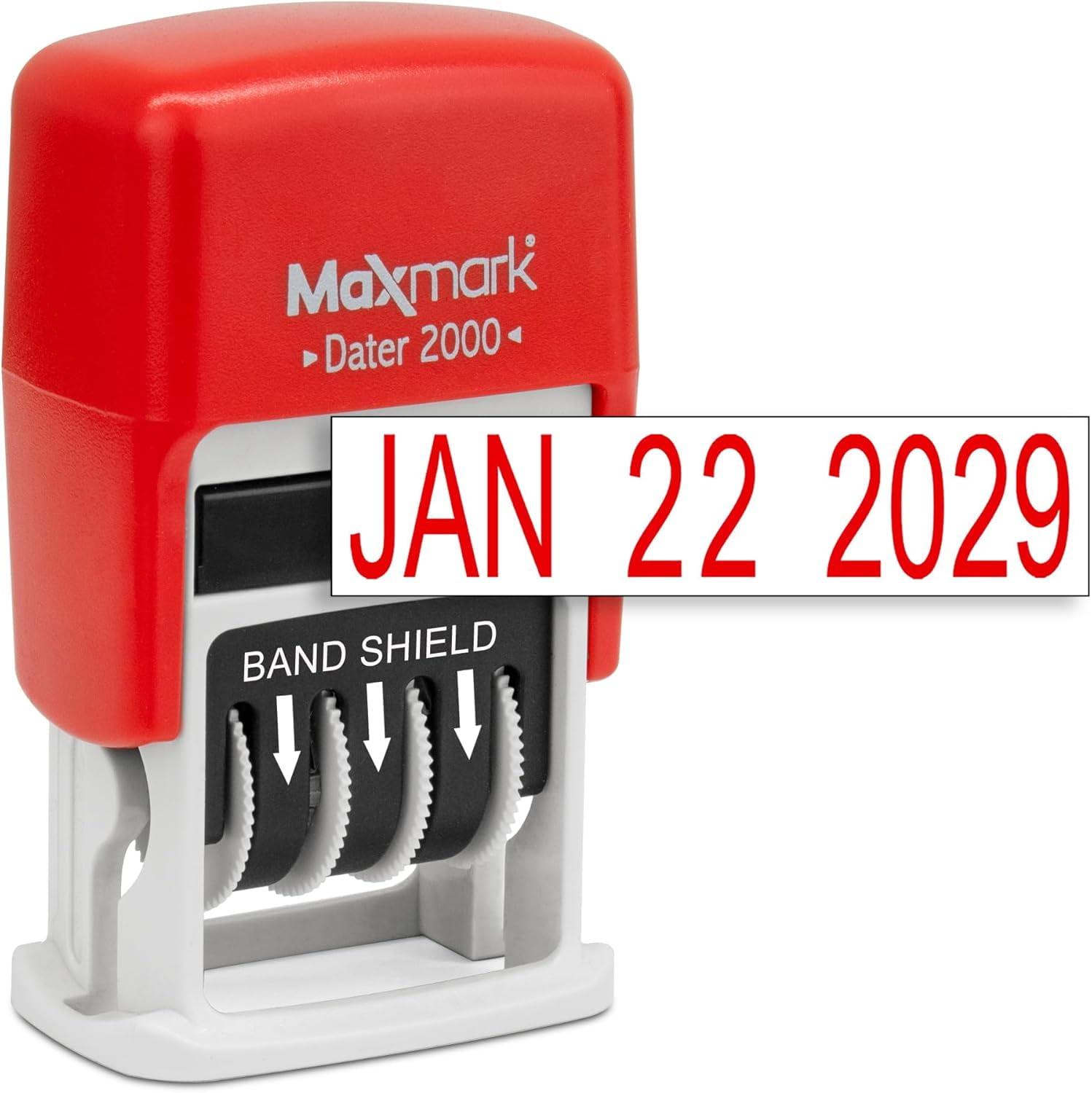 MaxMark Dater 2000 Self Inking Date Stamp - Red - Walmart.com