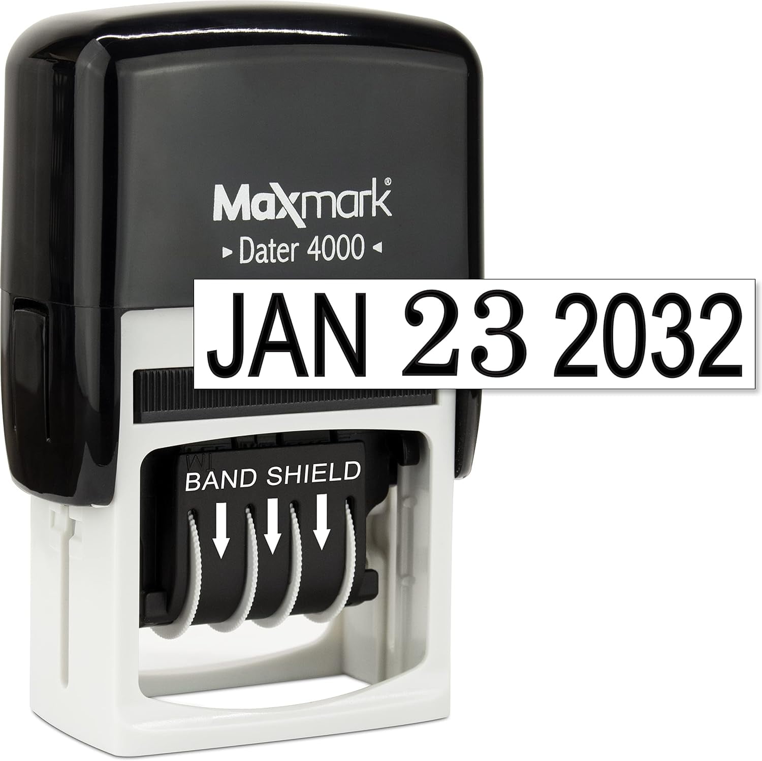 MaxMark Dater 4000 Self Inking Date Stamp - Black - Walmart.com