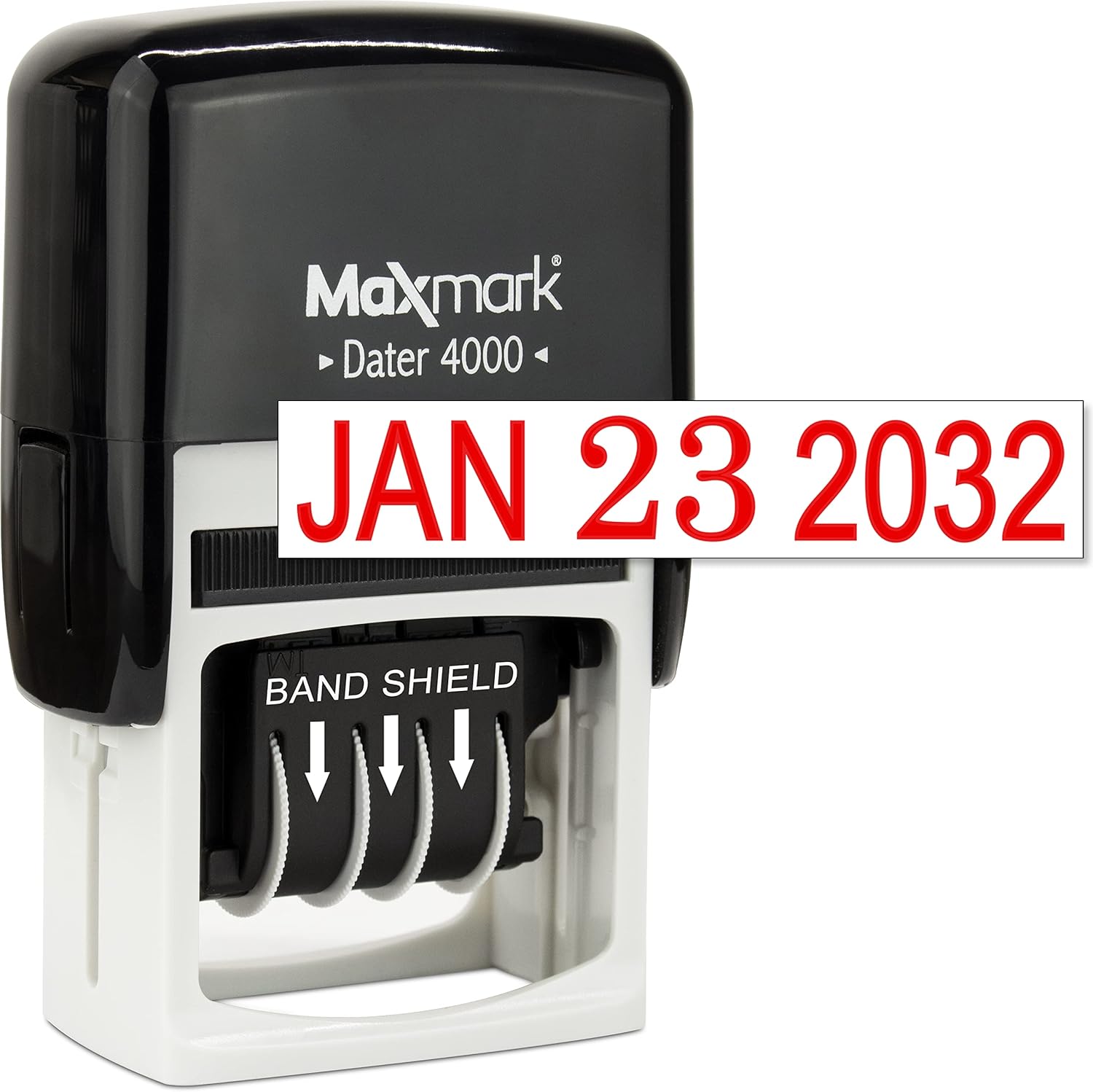 MaxMark Dater 4000 Self Inking Date Stamp - Red - Walmart.com