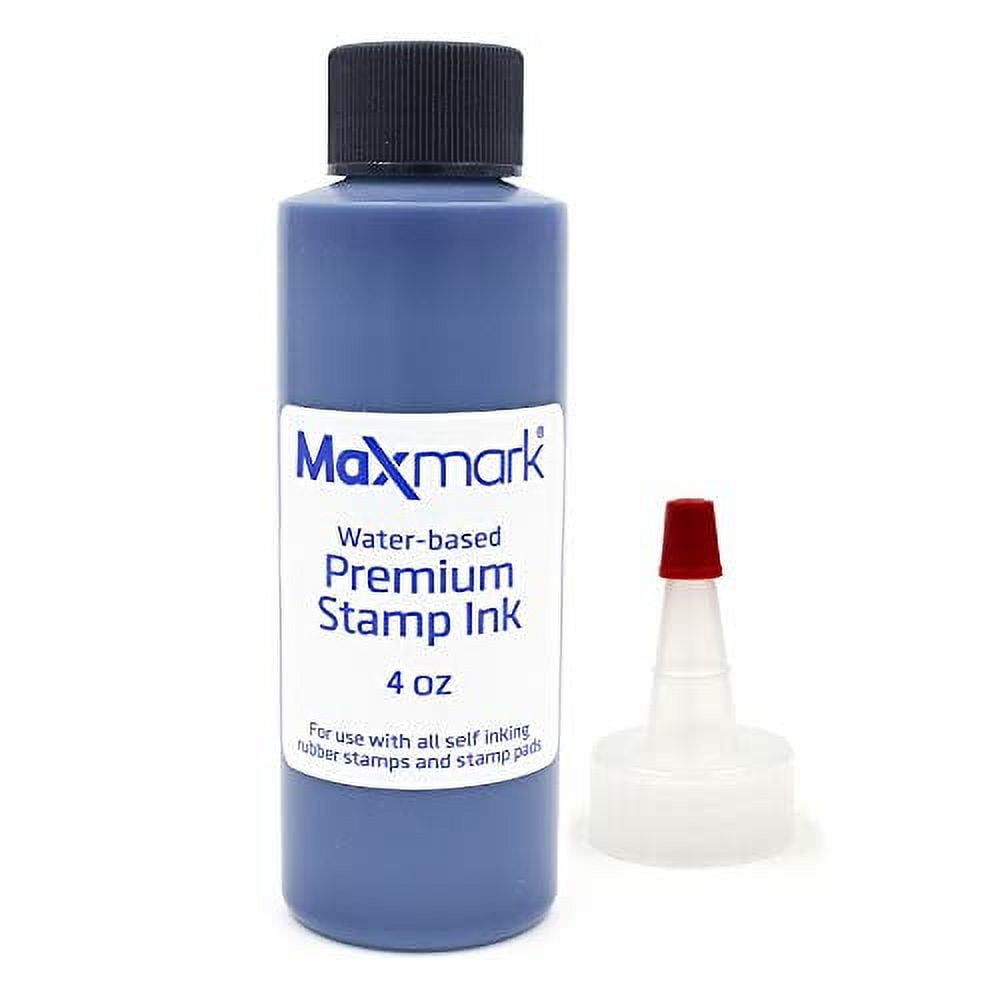 MaxMark Premium Refill Ink for self Inking Stamps and Stamp Pads, Blue ...