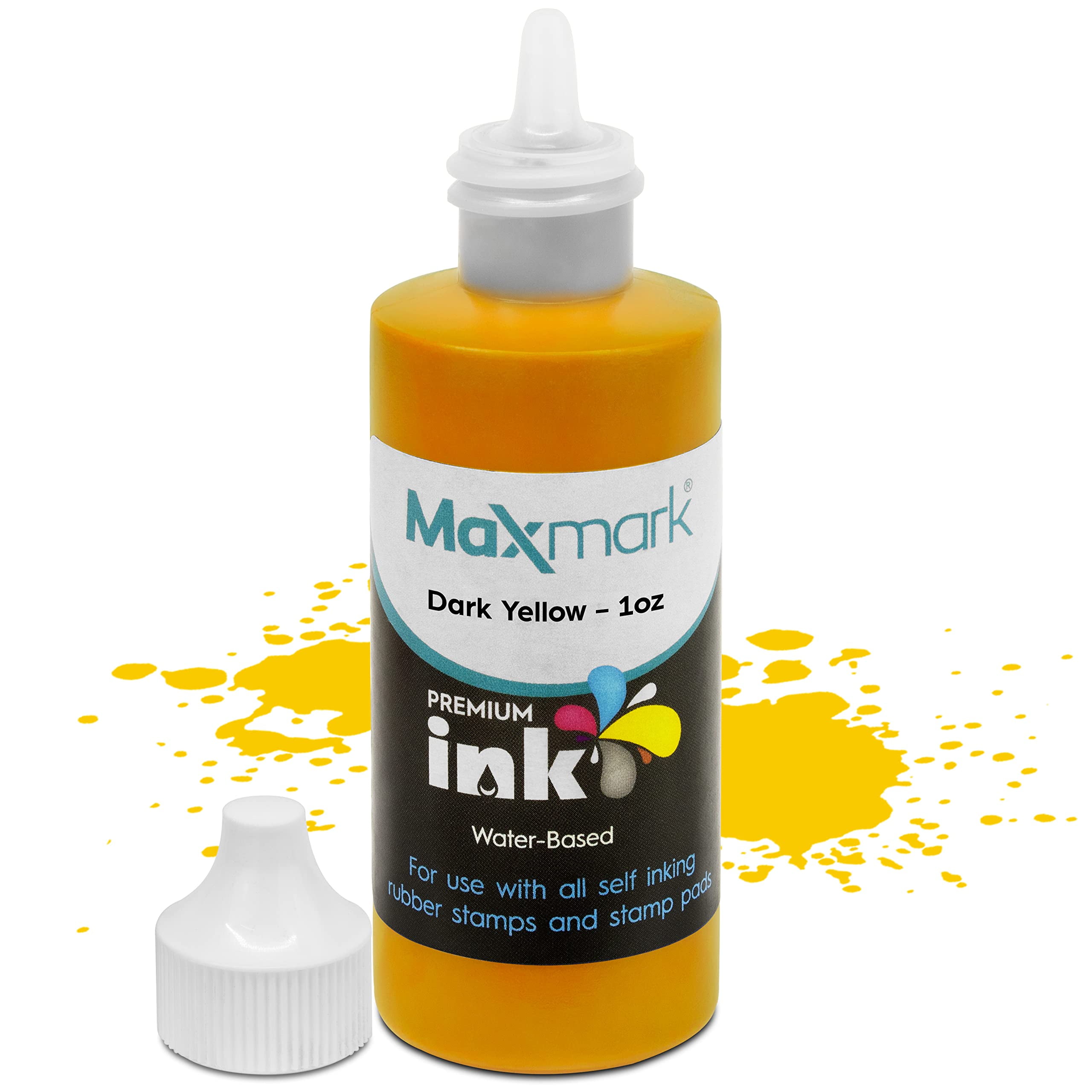 MaxMark Premium Refill Ink for self Inking Stamps and Stamp Pads, Dark ...